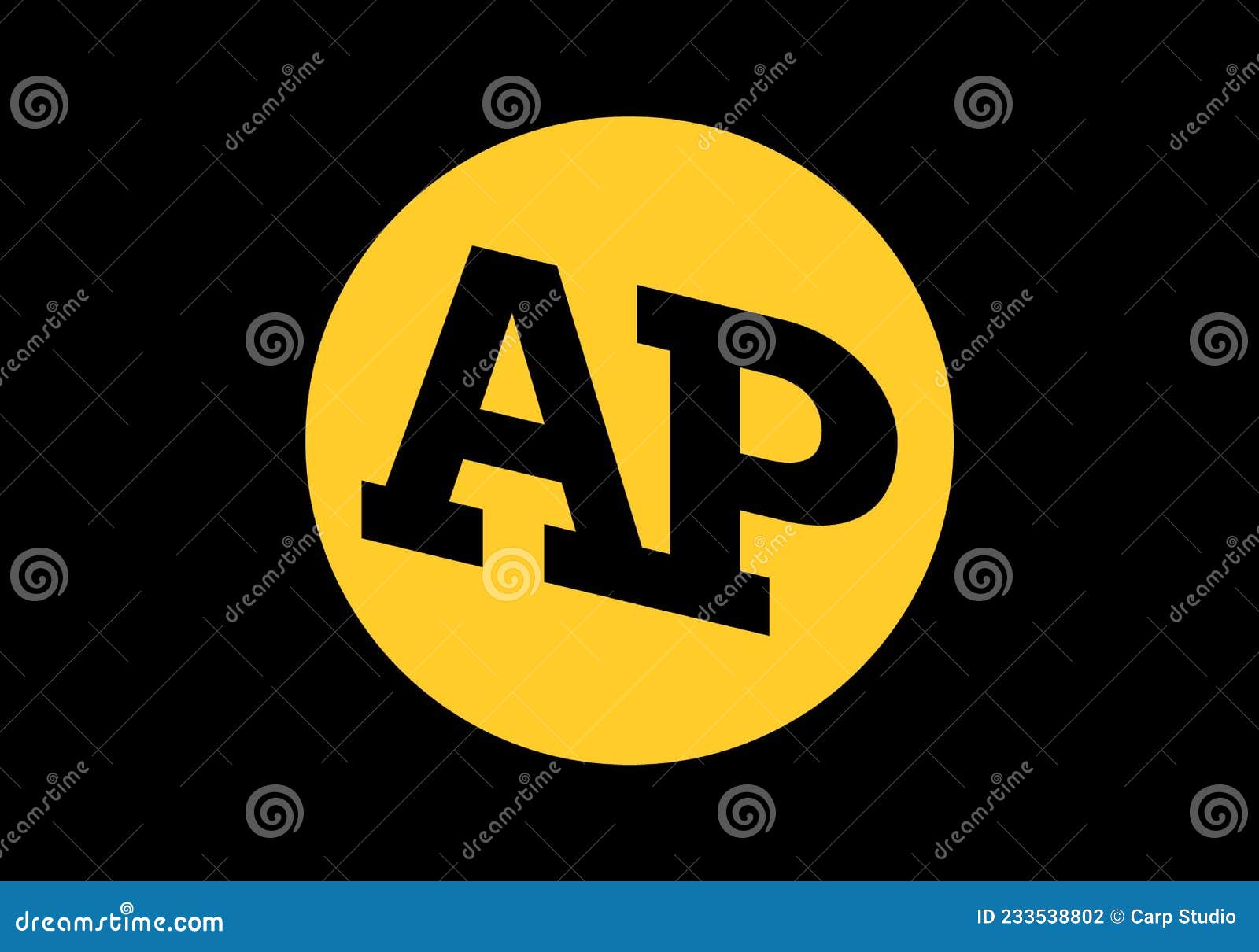 Simple and Clean Graphic of AP Initial Letter Stock Vector ...