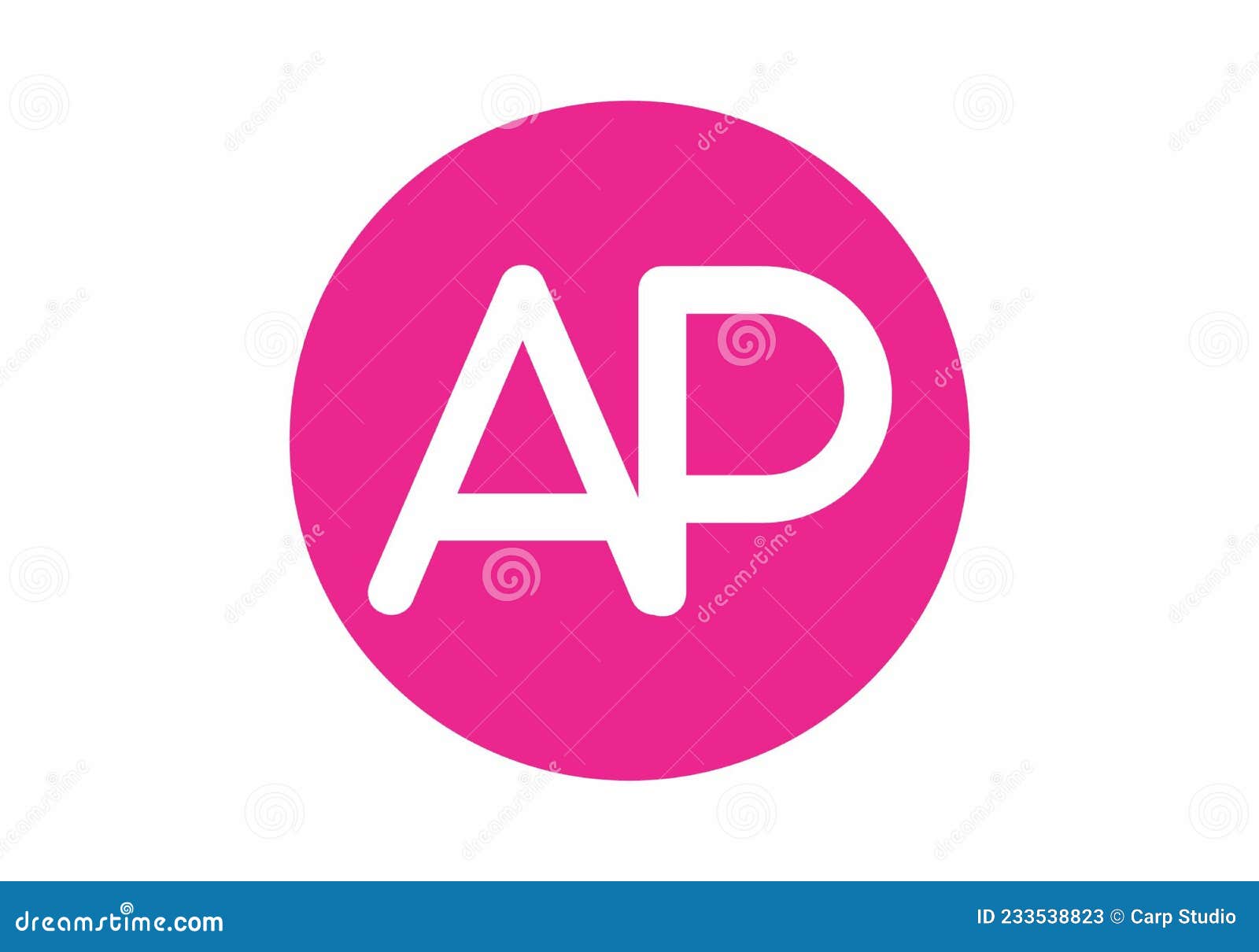 Simple and Clean Graphic of AP Initial Letter Stock Vector ...