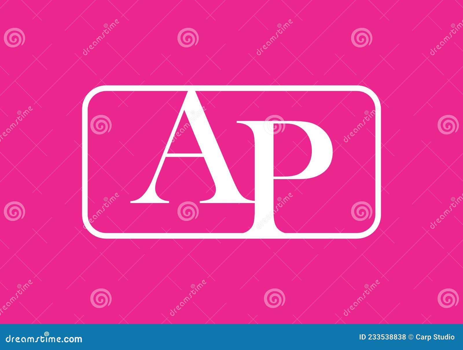 Simple and Clean Graphic of AP Initial Letter Stock Vector ...