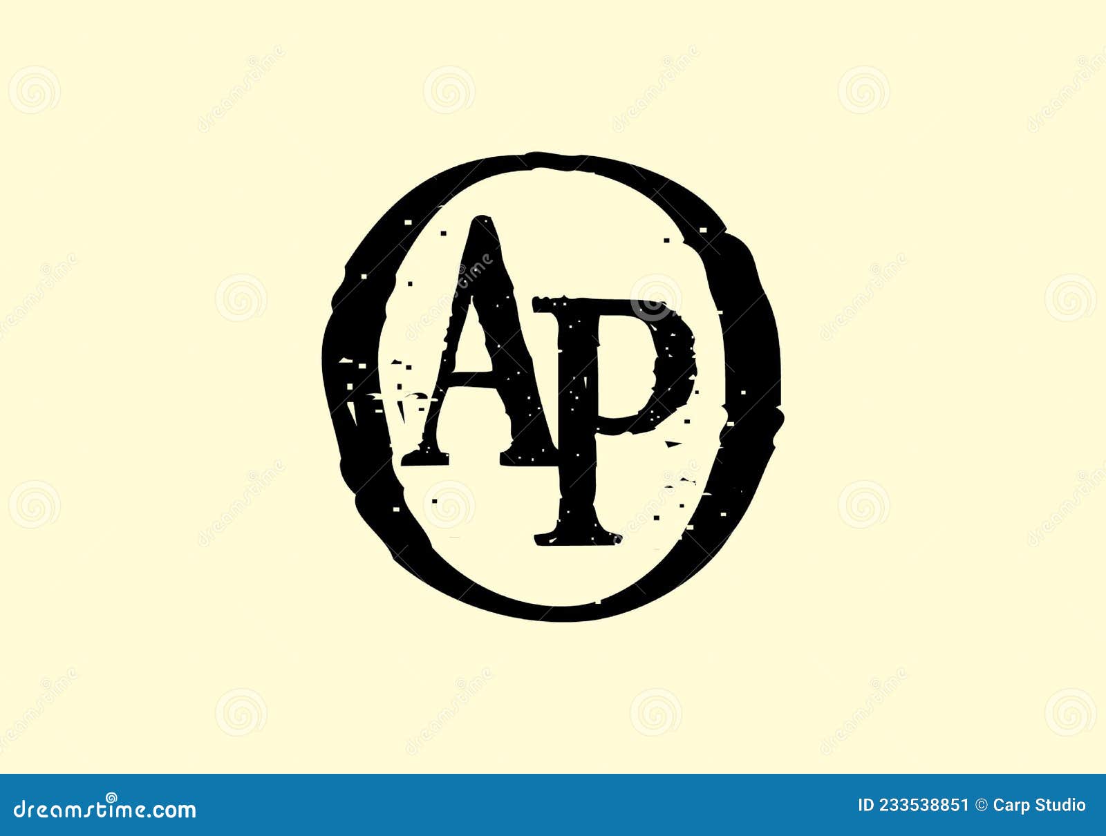 Simple and Clean Graphic of AP Initial Letter Stock Vector ...