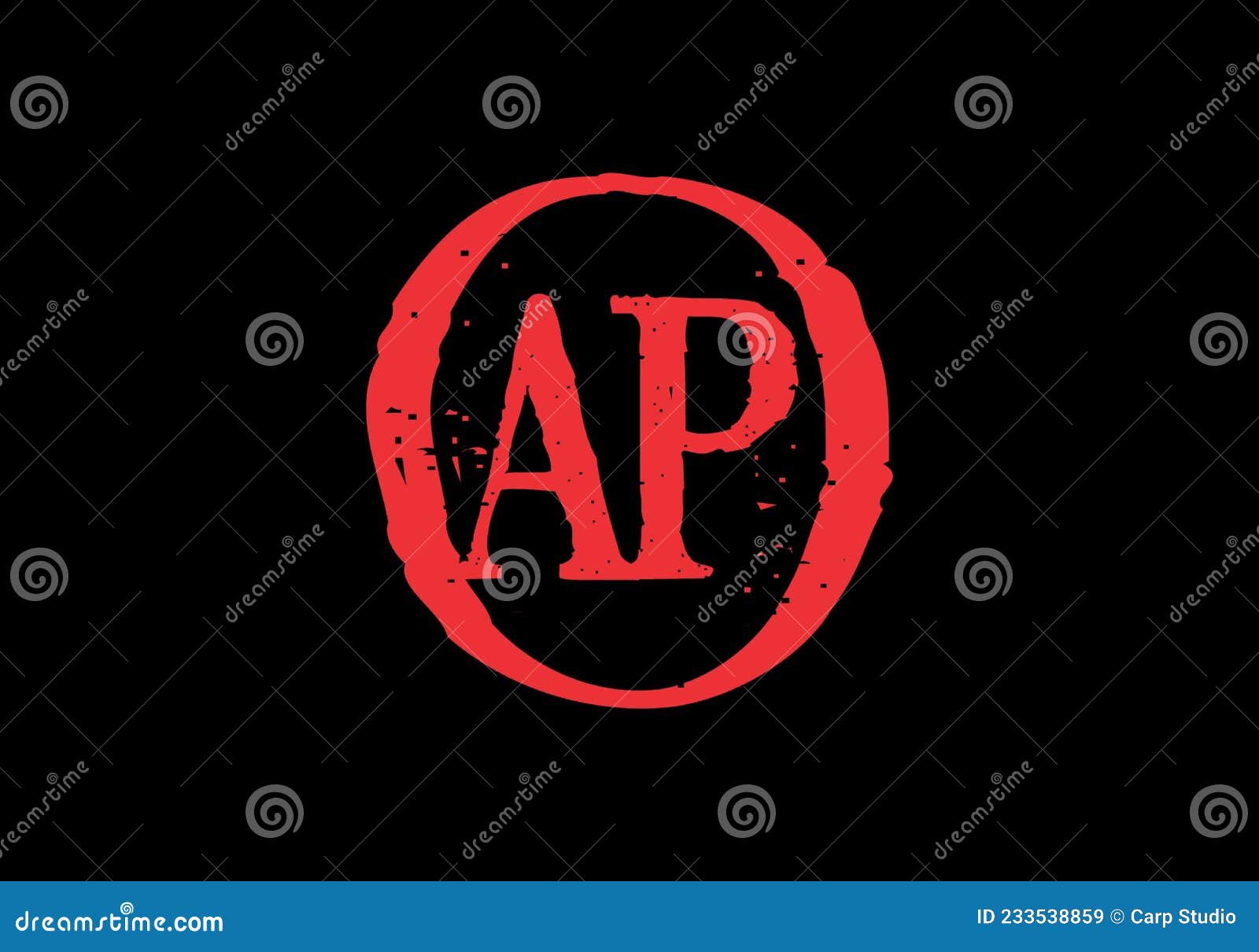 Simple and Clean Graphic of AP Initial Letter Stock Vector ...
