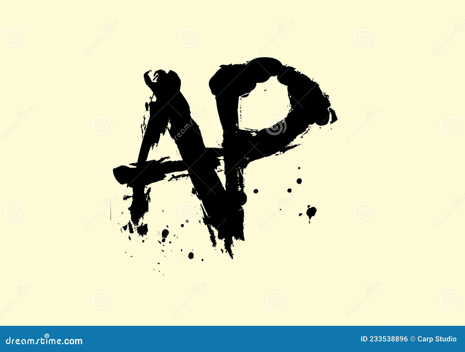 Simple and Clean Graphic of AP Initial Letter Stock Vector ...
