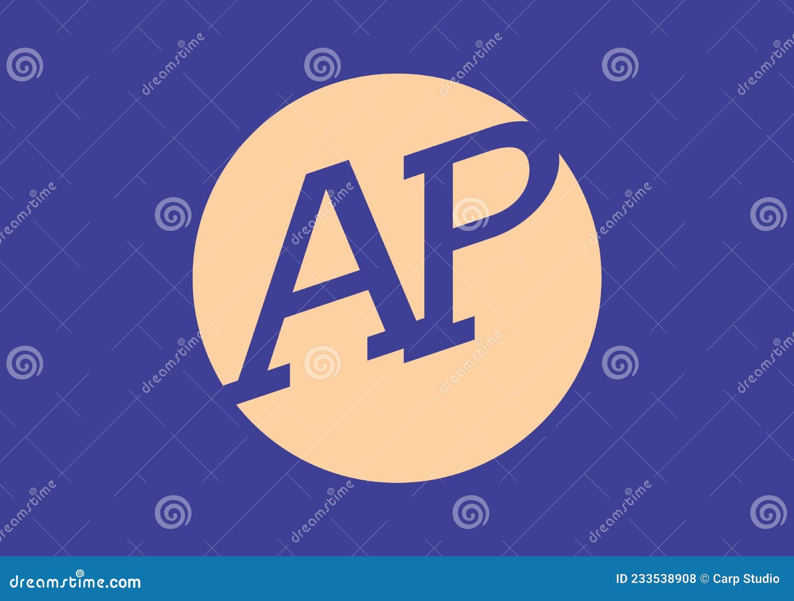Simple and Clean Graphic of AP Initial Letter Stock Vector ...