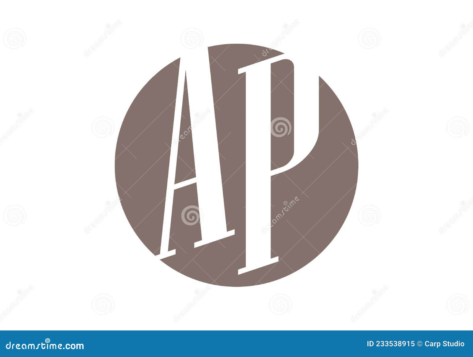 Simple and Clean Graphic of AP Initial Letter Stock Vector ...