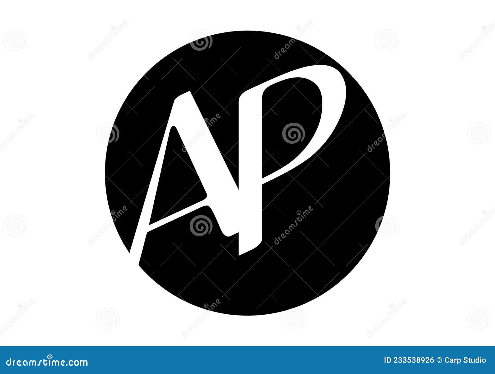 Simple and Clean Graphic of AP Initial Letter Stock Vector ...