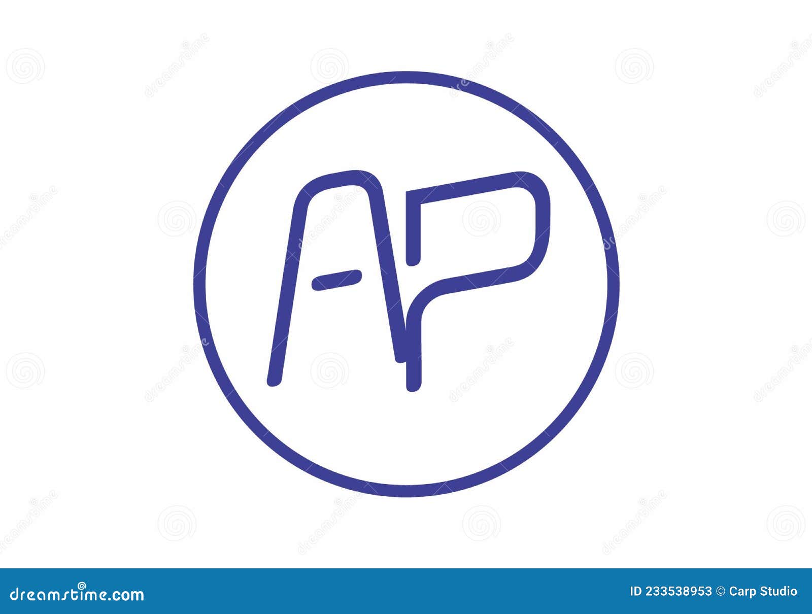 Simple and Clean Graphic of AP Initial Letter Stock Vector ...