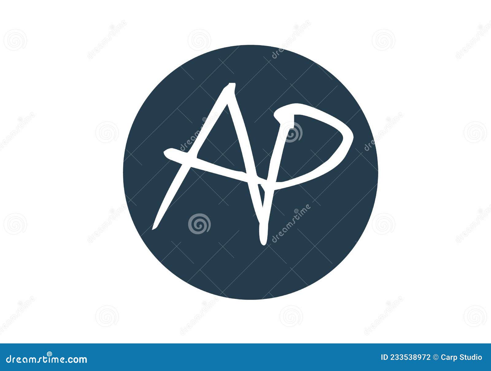 Simple and Clean Graphic of AP Initial Letter Stock Vector ...