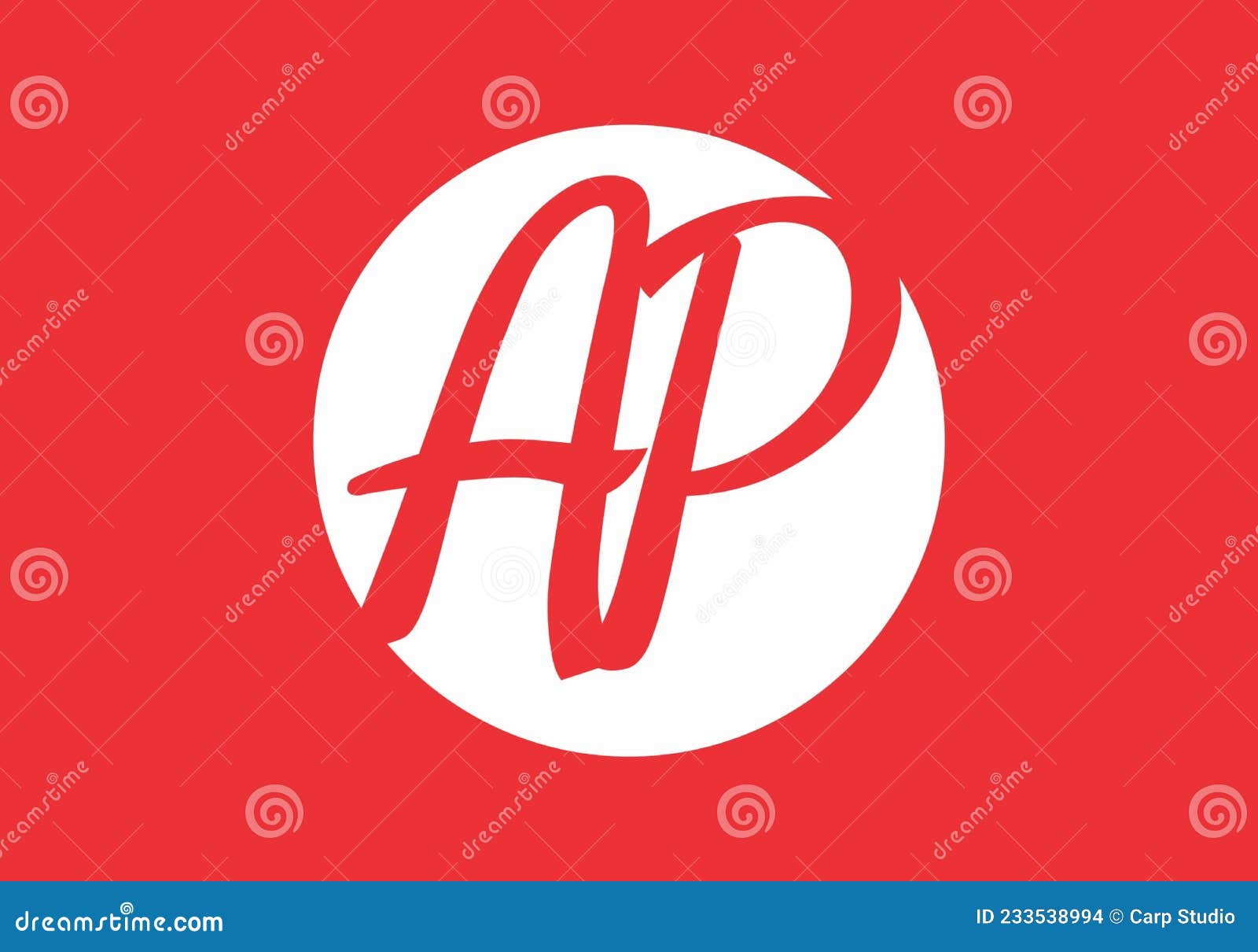 Simple and Clean Graphic of AP Initial Letter Stock Vector ...
