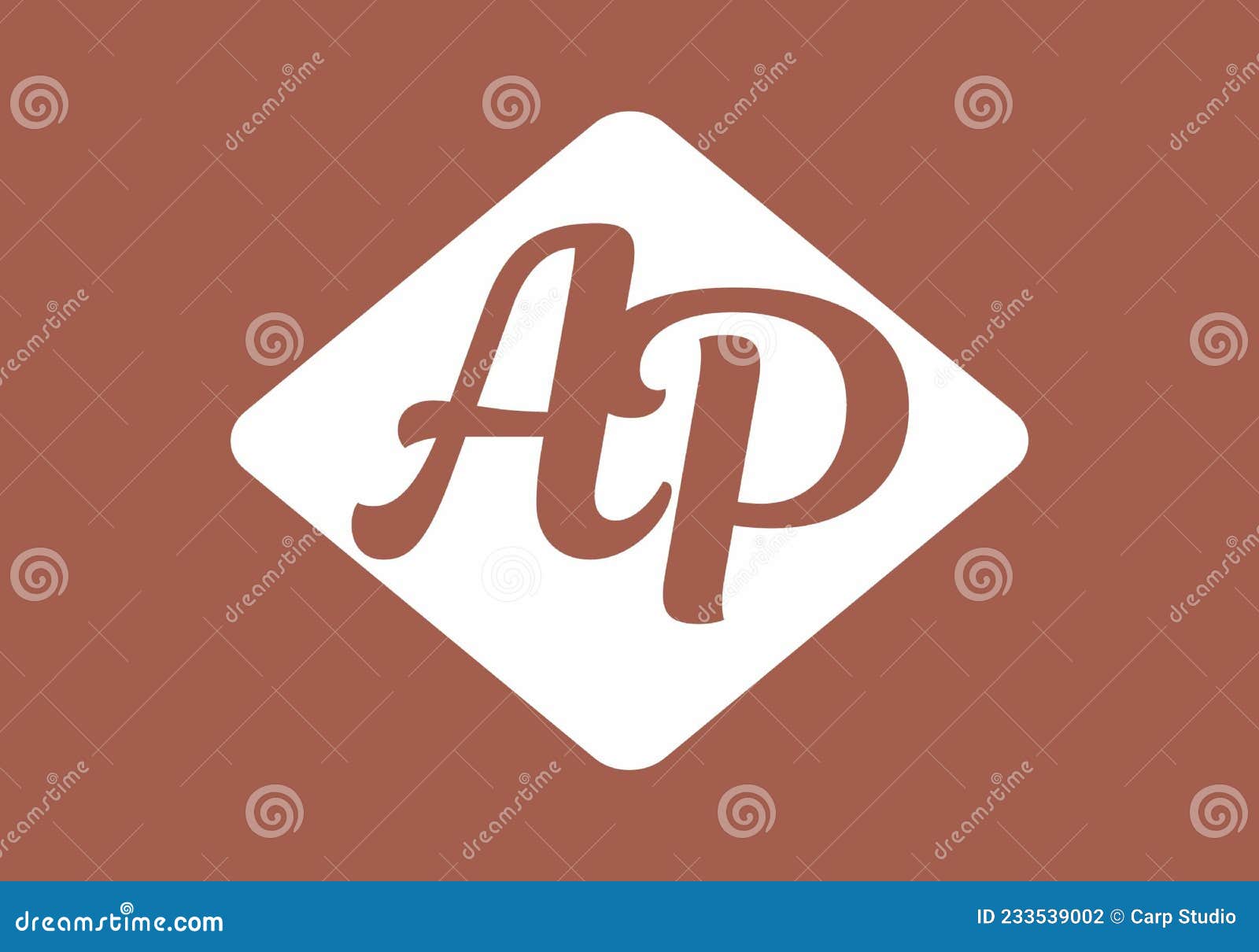 Simple and Clean Graphic of AP Initial Letter Stock Vector ...