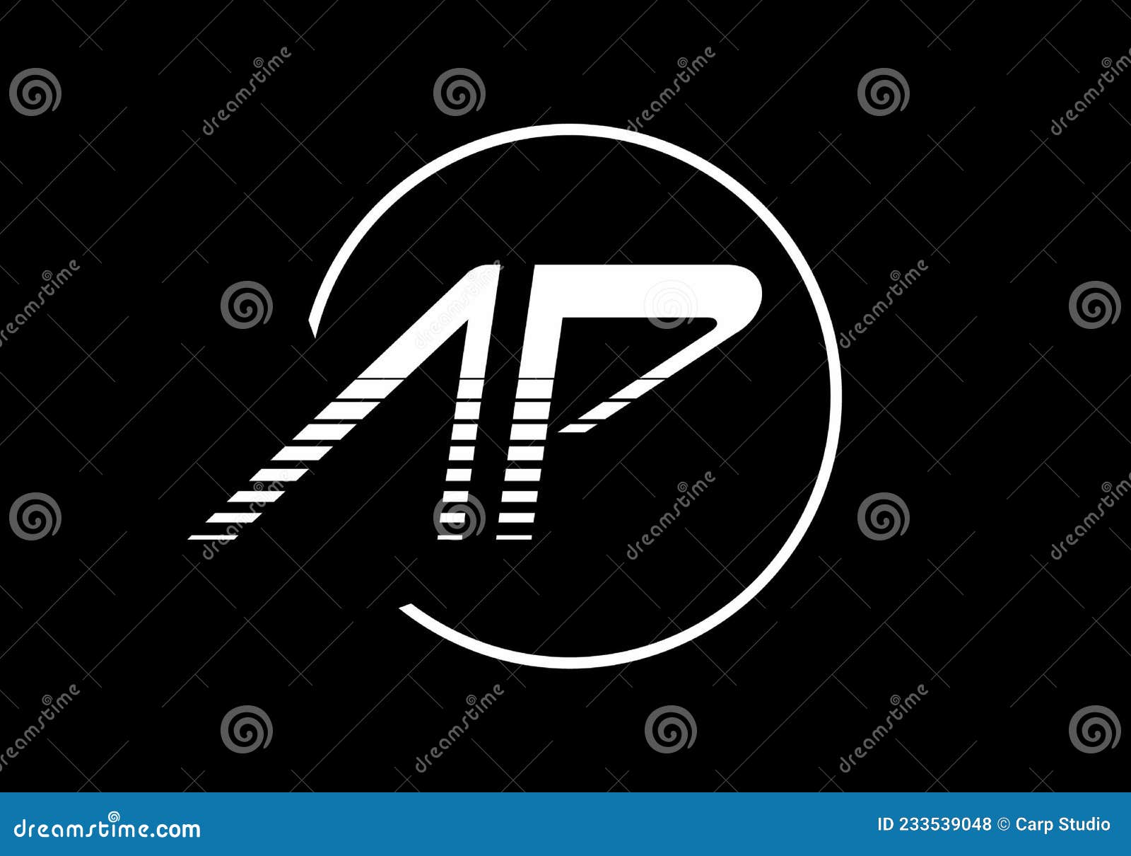 Simple and Clean Graphic of AP Initial Letter Stock Vector ...