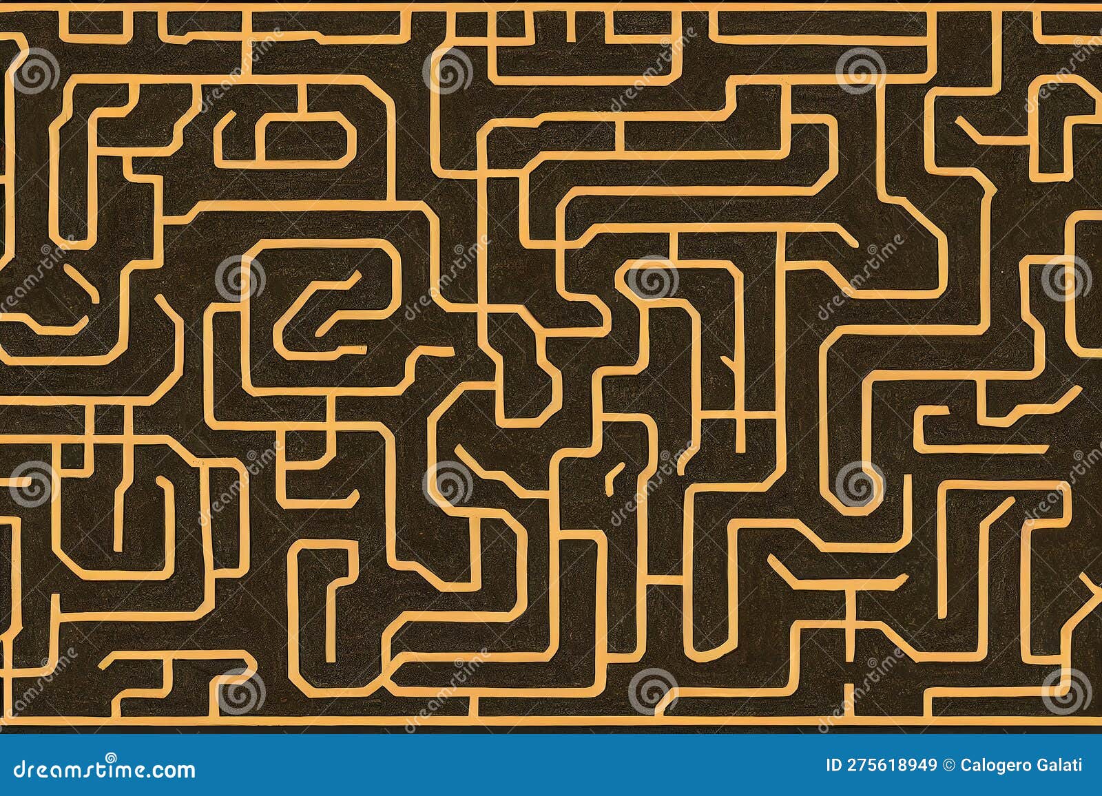 A Simple Clean Labyrinth Which Can Not Be Solved, Maze, Ai Generated ...