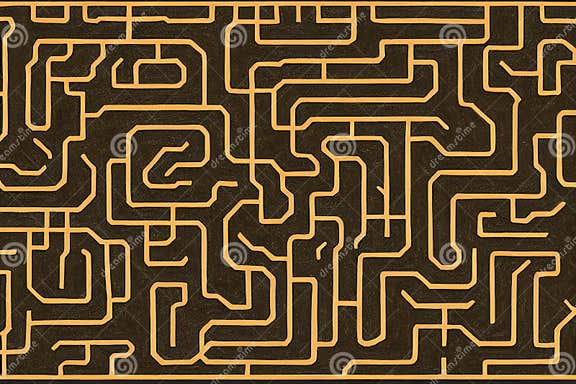 A Simple Clean Labyrinth Which Can Not Be Solved, Maze, Ai Generated ...