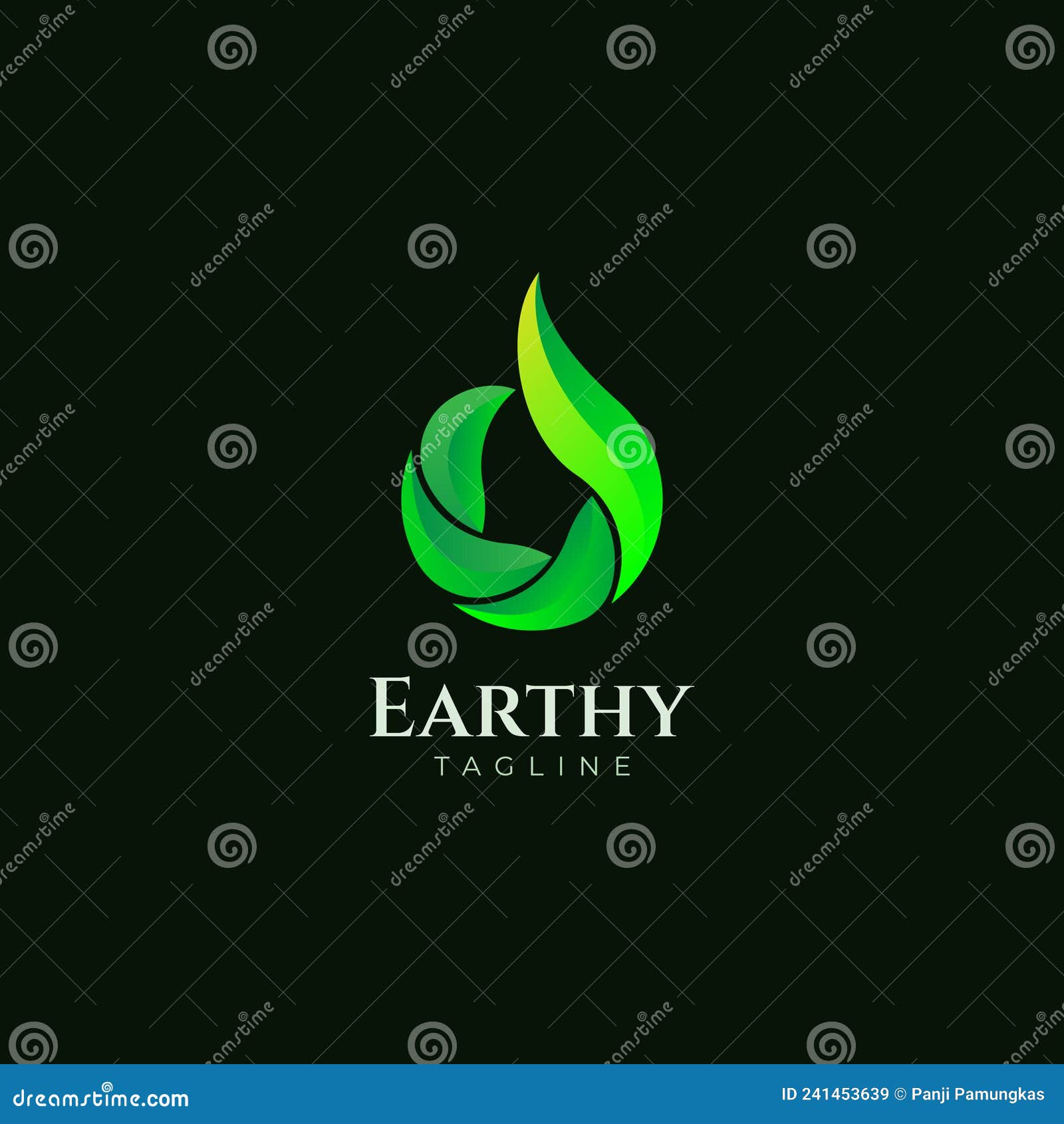 Simple Clean Leaf Logo Design Template Stock Illustration ...