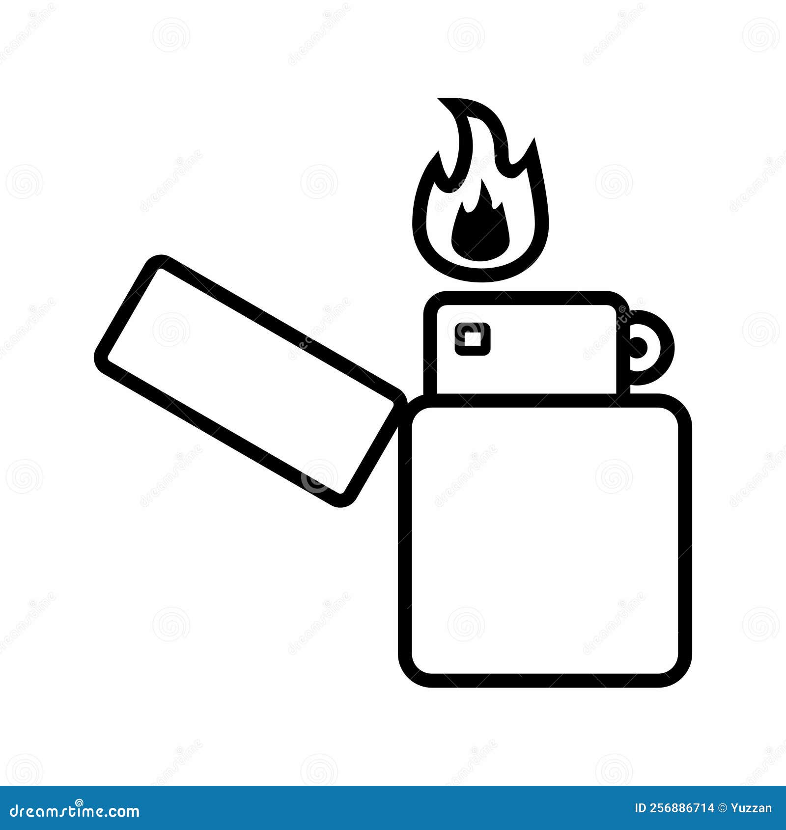 Simple and Clean Lighter Outline Icon Vector Stock Vector ...