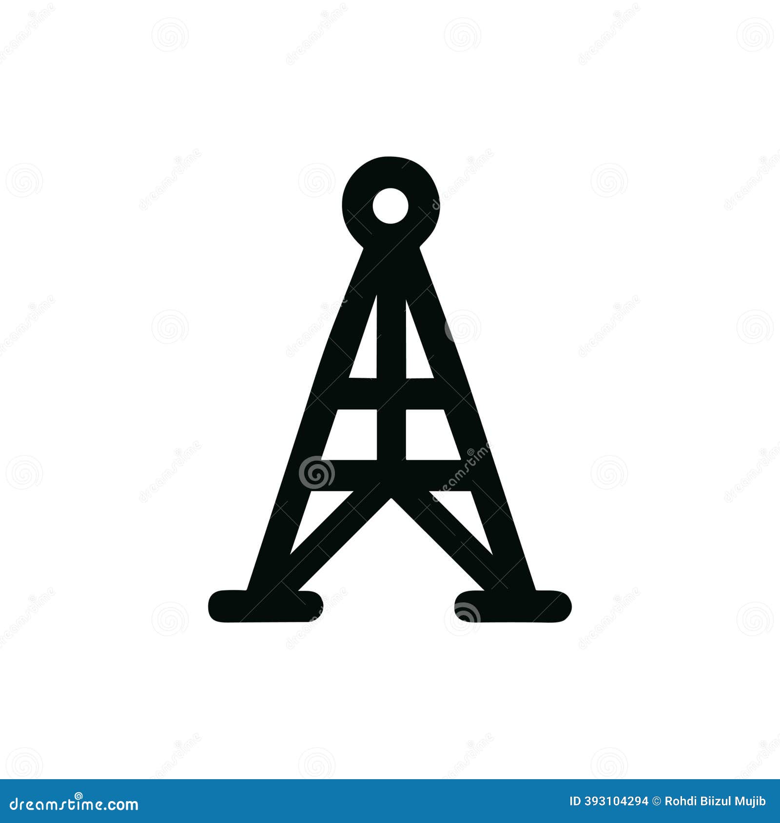 Telecommunication Tower, Radio Mast. Signal Transmission For Cell ...