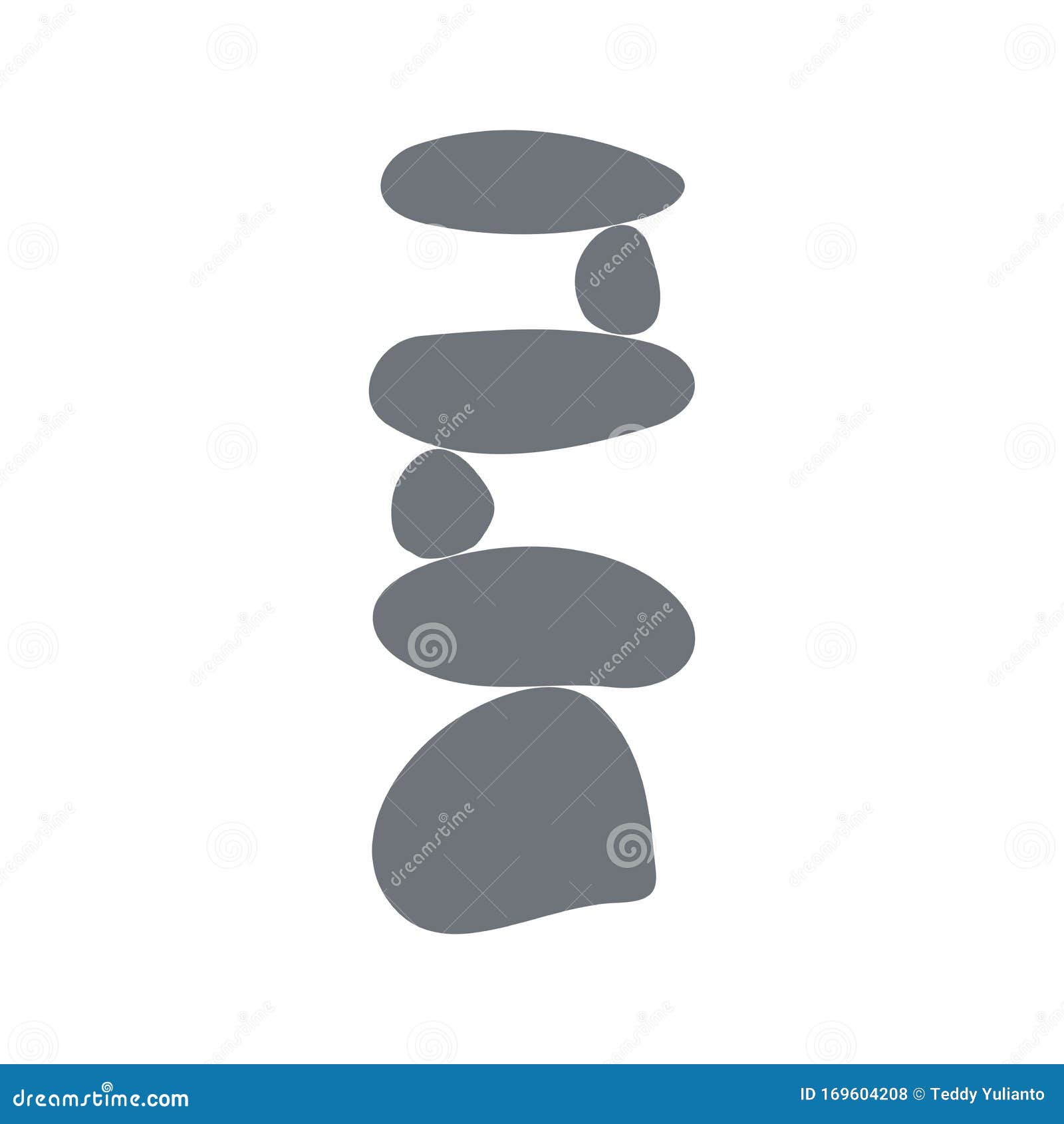 Simple and Clean Rock Balance Logo Stock Vector - Illustration of girl ...