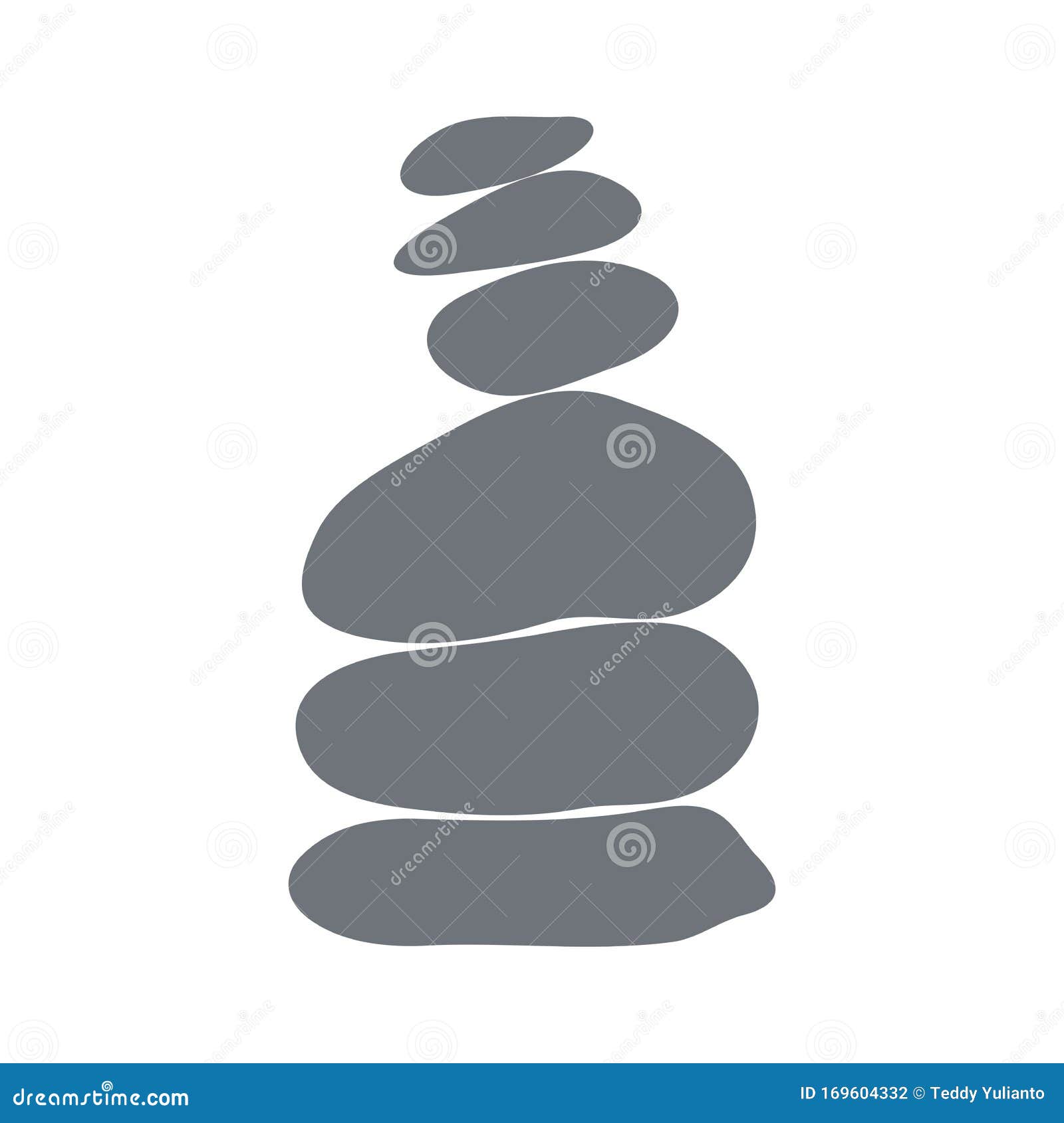 Simple and Clean Rock Balance Logo Stock Vector - Illustration of ...