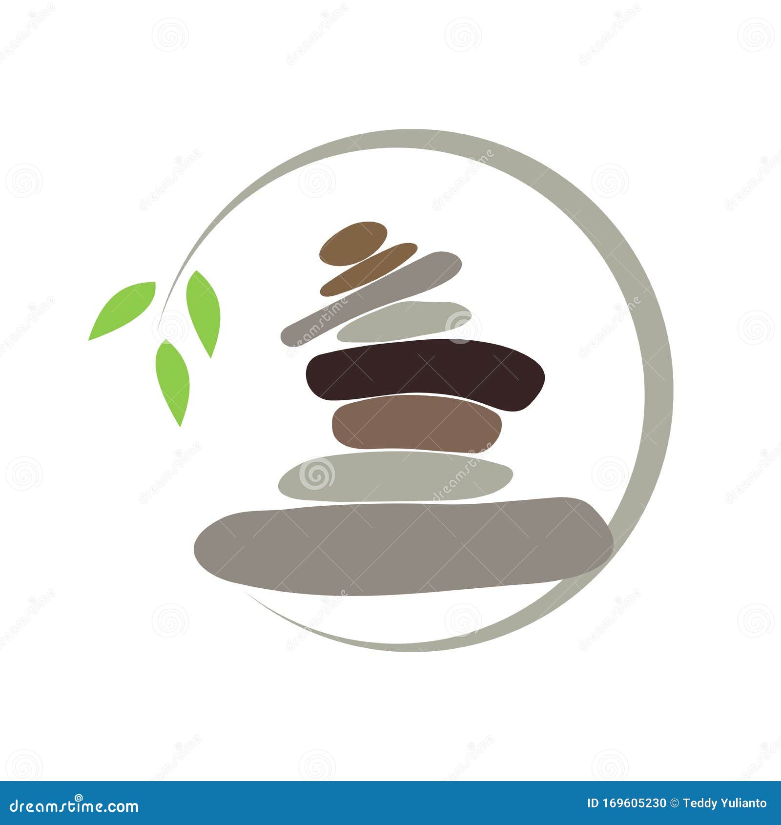 Simple and Clean Rock Balance Logo Stock Vector - Illustration of ...