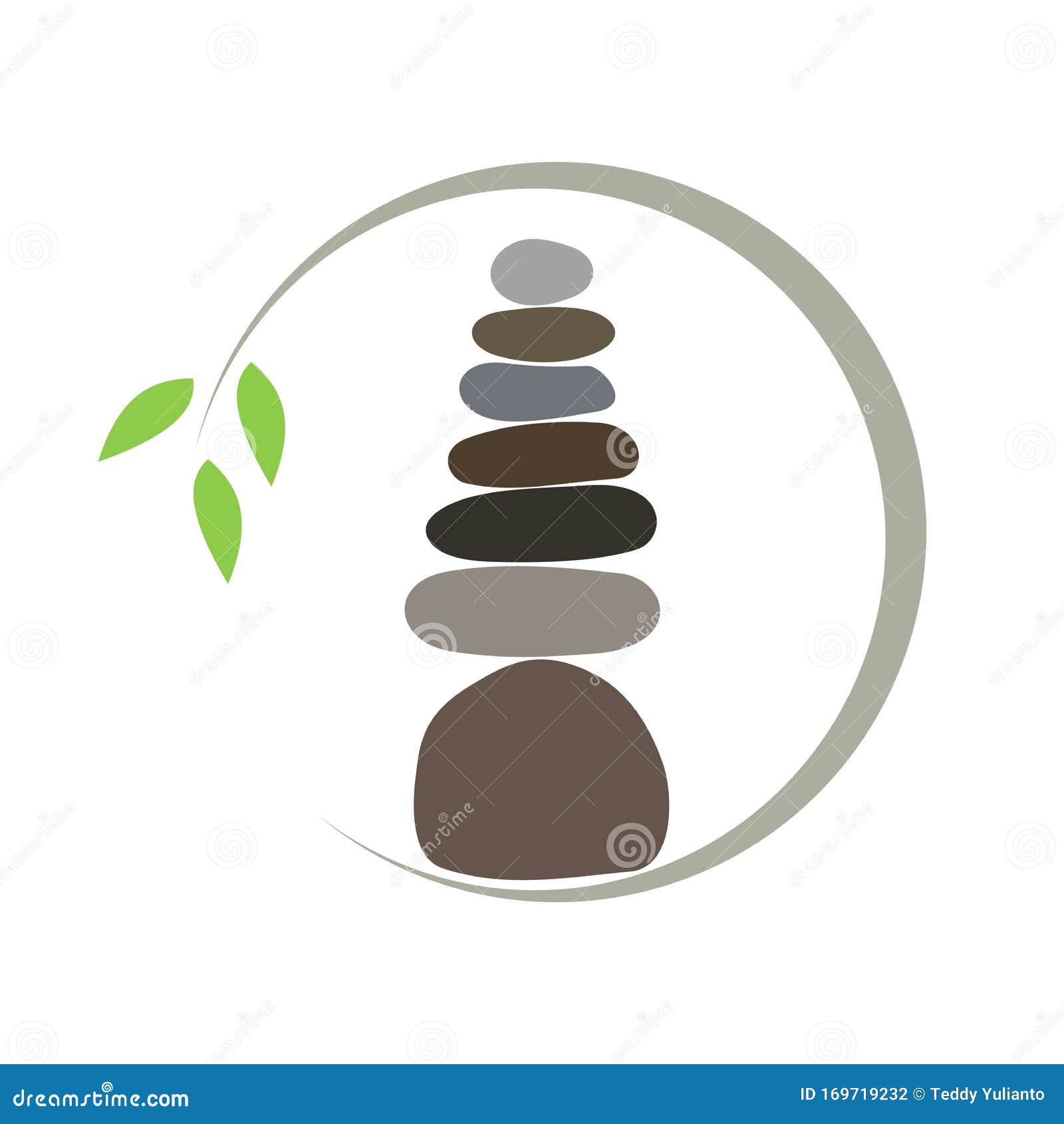 Simple and Clean Rock Balance Logo Stock Vector - Illustration of ...