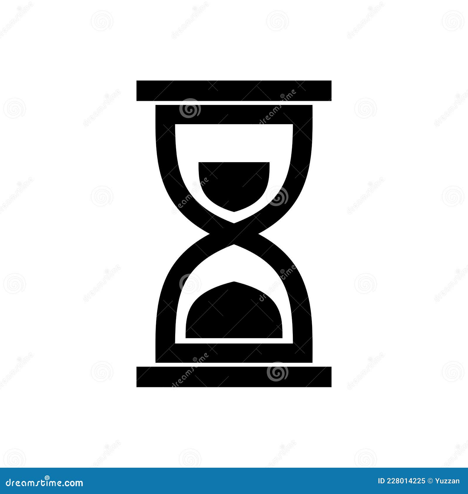 Simple And Clean Sand Timer, Hourglass, Loading Outline Icon Vector ...