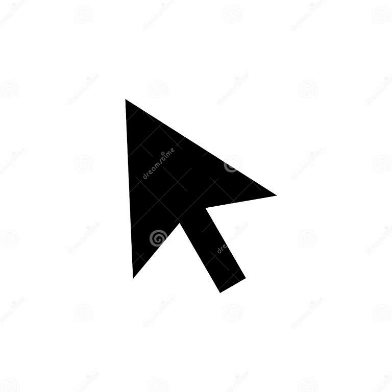 Simple and Clean Selection Arrow, Computer Cursor Vector Icon Stock ...