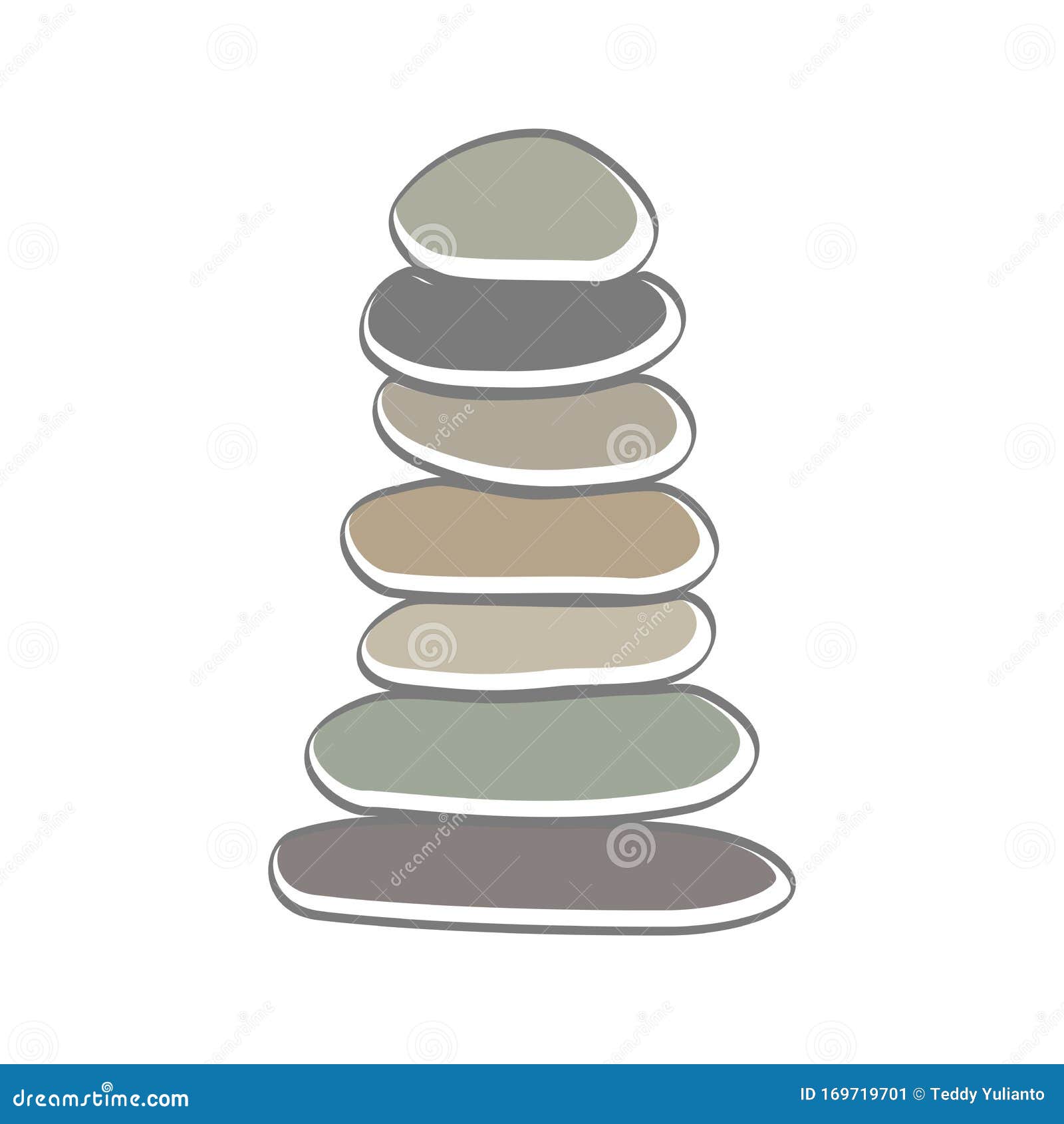 Simple and Clean Stone Balance Logo Stock Vector - Illustration of ...