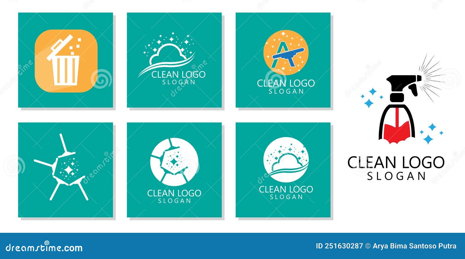 Simple Clean Symbol Vector Logo Stock Vector - Illustration of wash ...