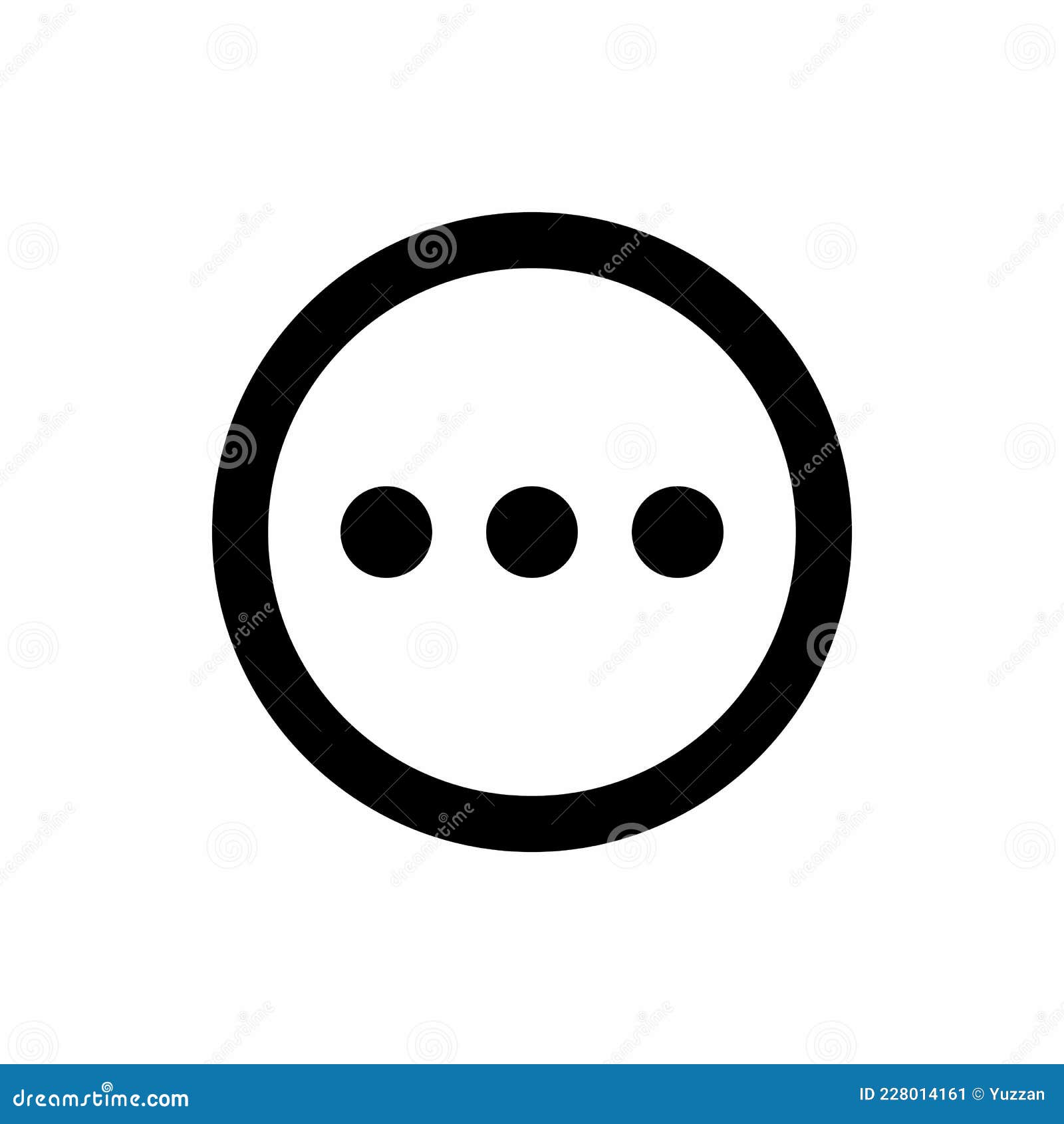 Simple and Clean Three Dots, More, Other, Option Vector Icon Stock ...