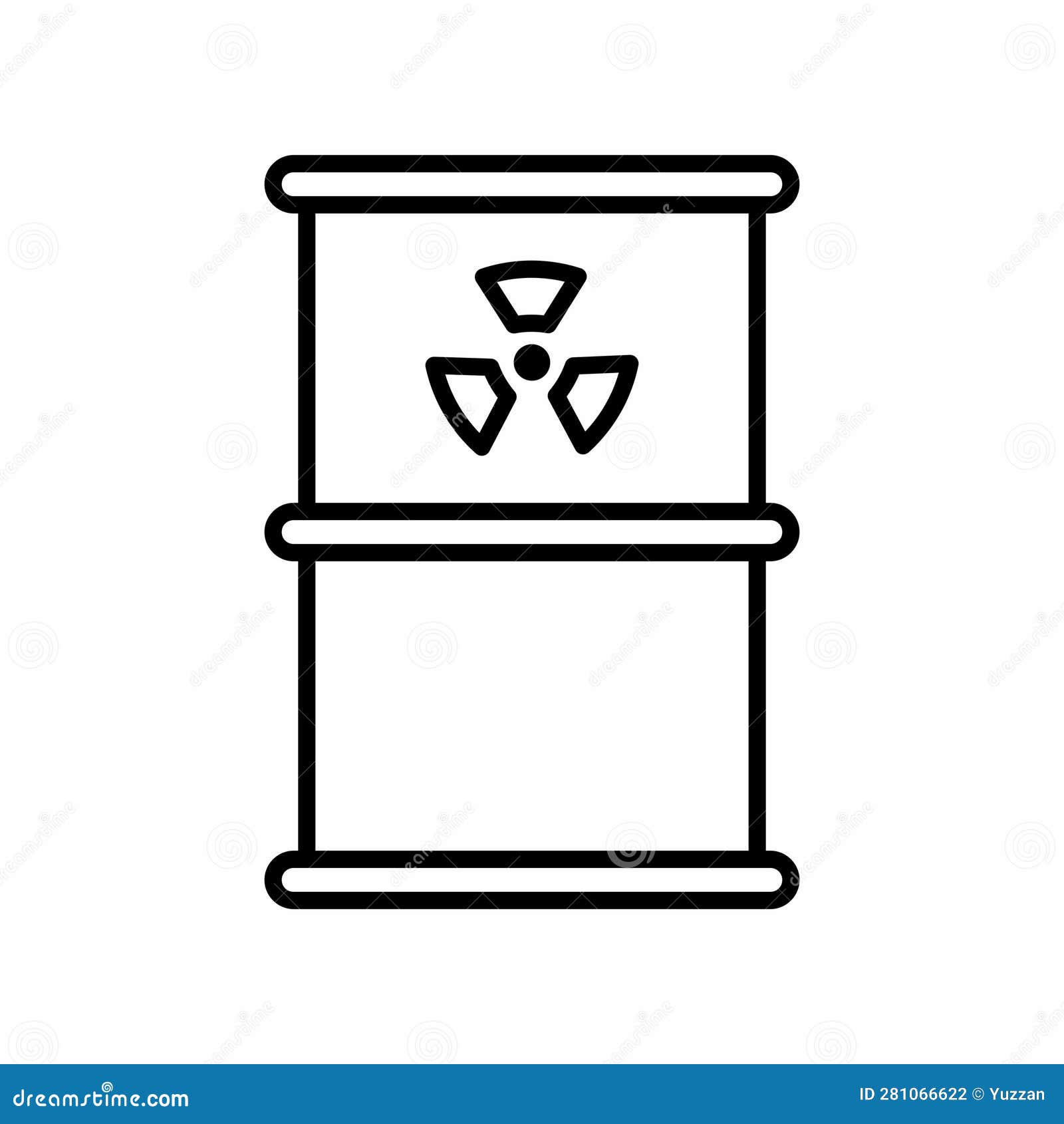 Toxic, Radioactive Waste. Barrel Vector. Cartoon. Isolated Dump ...
