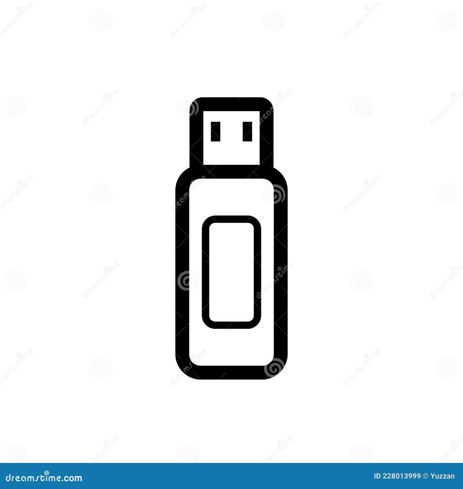 Simple and Clean USB Data Memory, Flashdisk Vector Icon Stock Vector ...