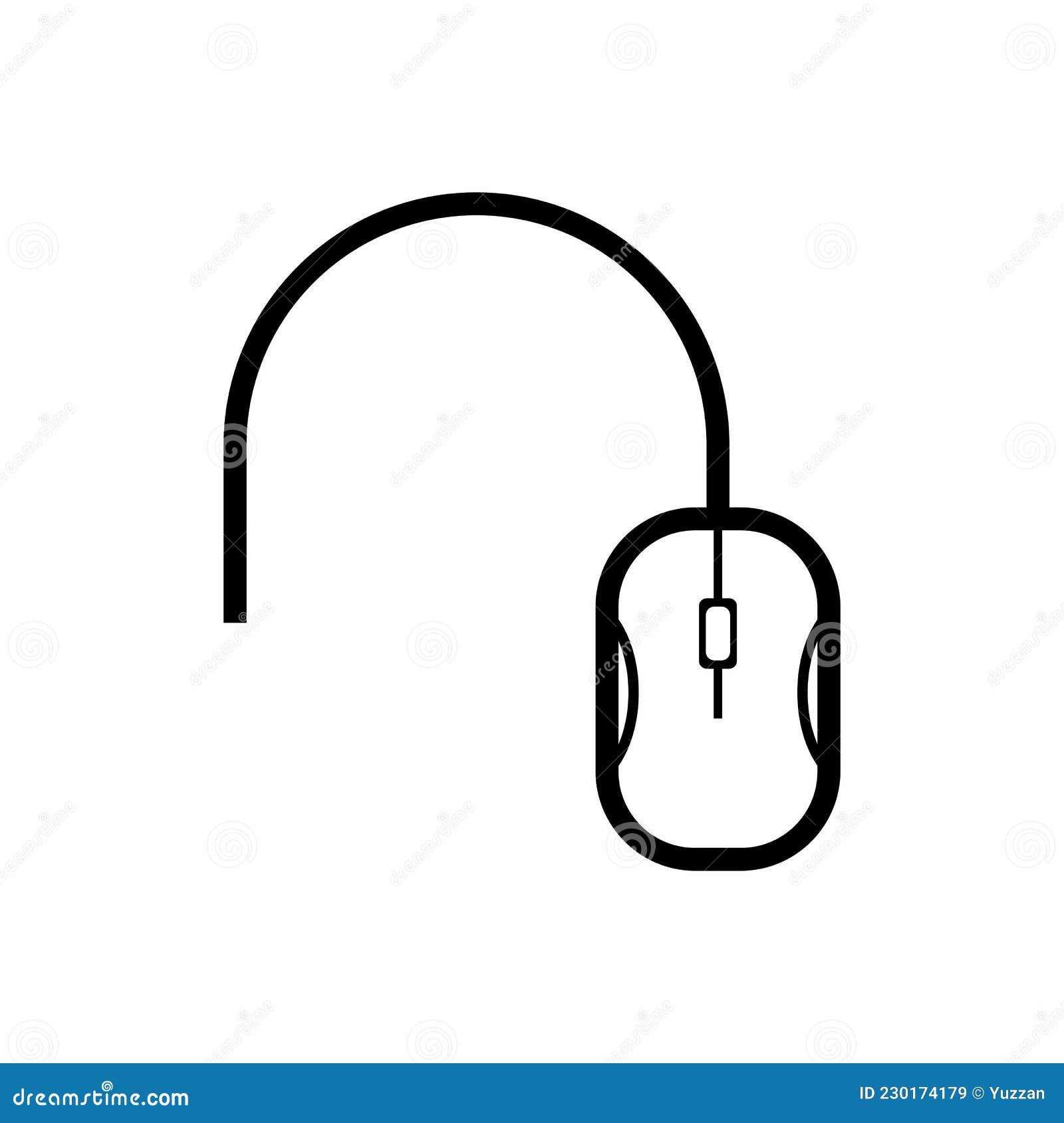 Simple and Clean Wire Computer Mouse Outline Icon Vector Stock Vector ... Simple and Clean Wire Computer Mouse Outline Icon Vector Stock Vector ...
