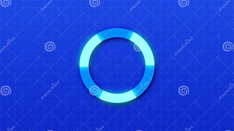 SIMPLE and CLEAN LOADING DIGITAL DOTS GRID MOVING in BG. Stock Illustration - Illustration of ...