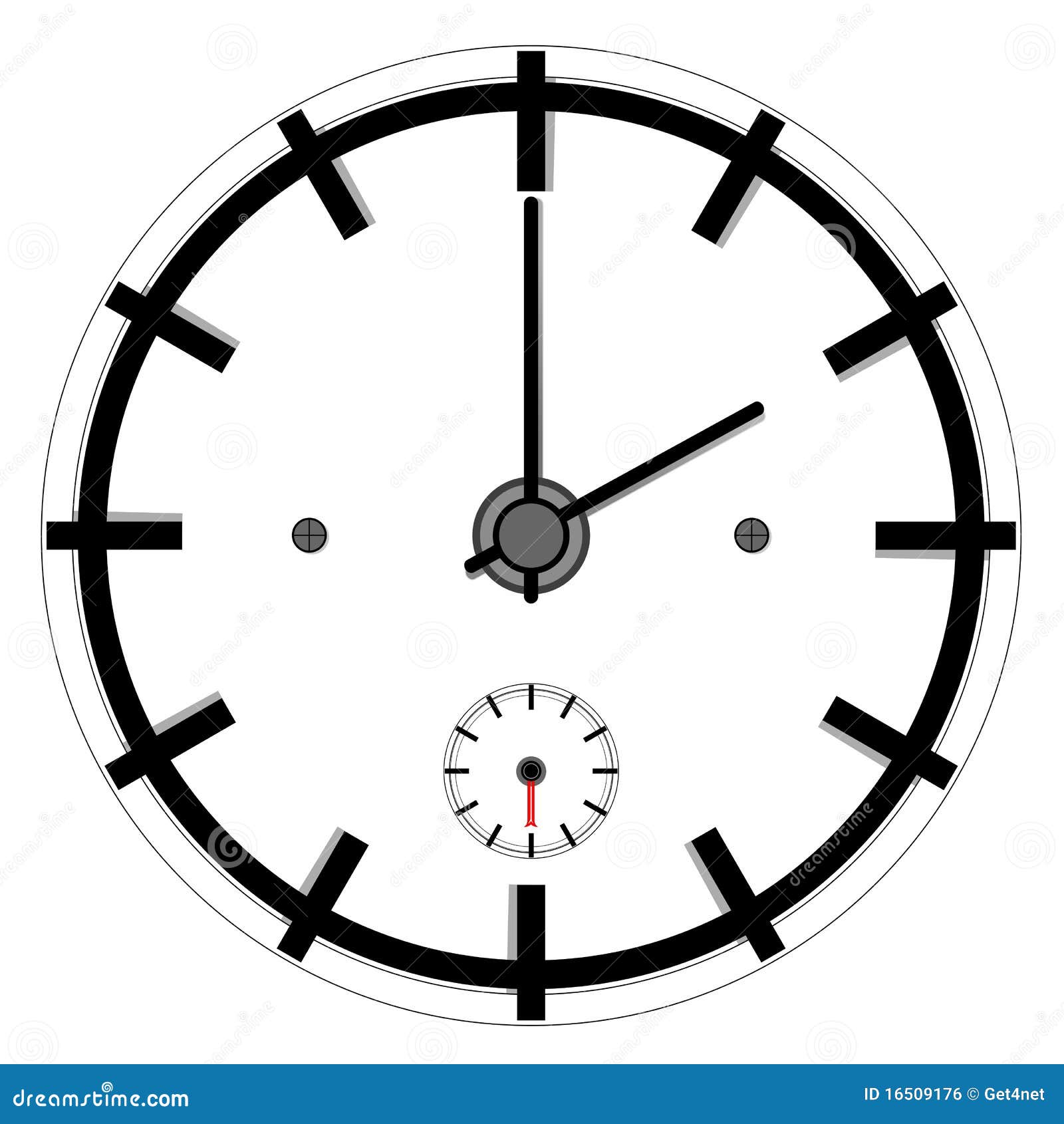 Simple Clock Picture. Image: 16509176