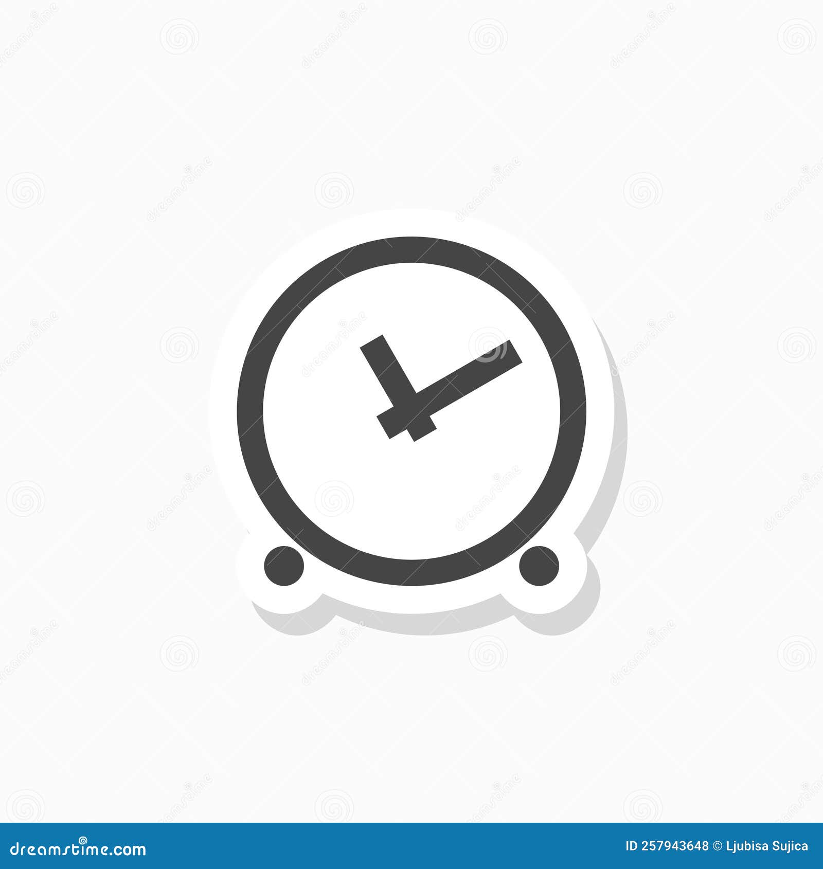 Clock Sticker Game For Children Stock Image | CartoonDealer.com #68463655