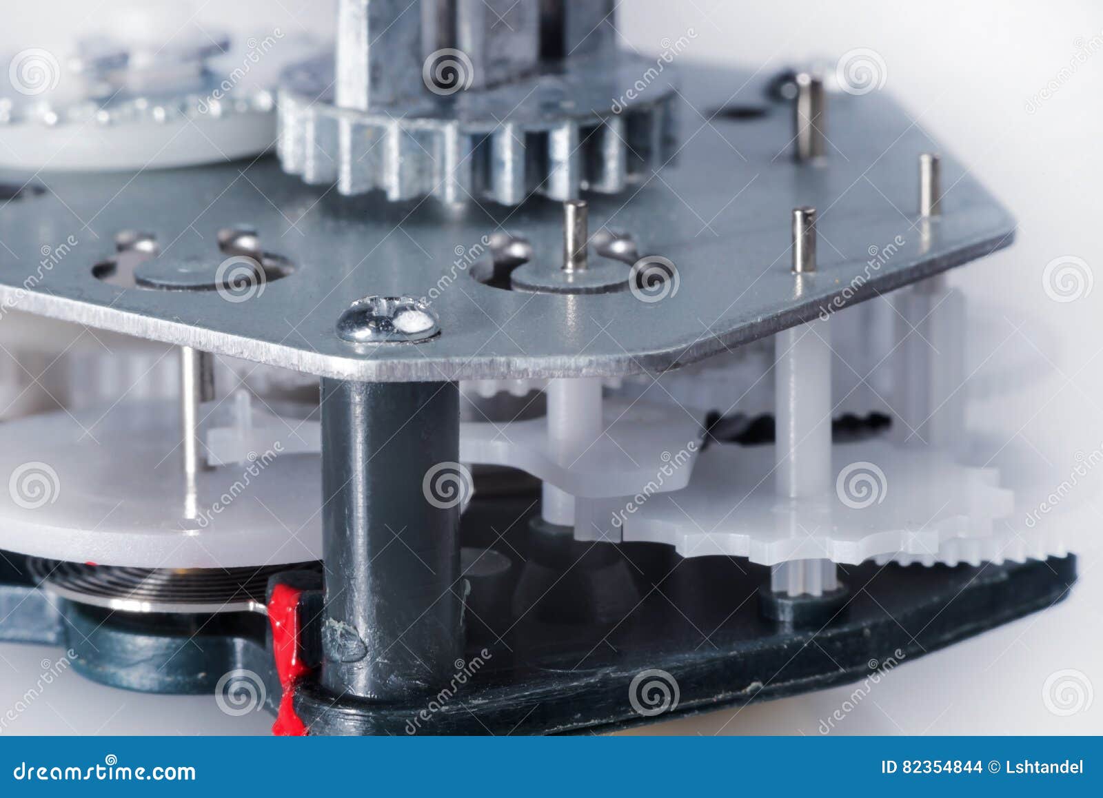 Simple Clockwork with Plastic Gears Stock Photo - Image of cogs, time ...