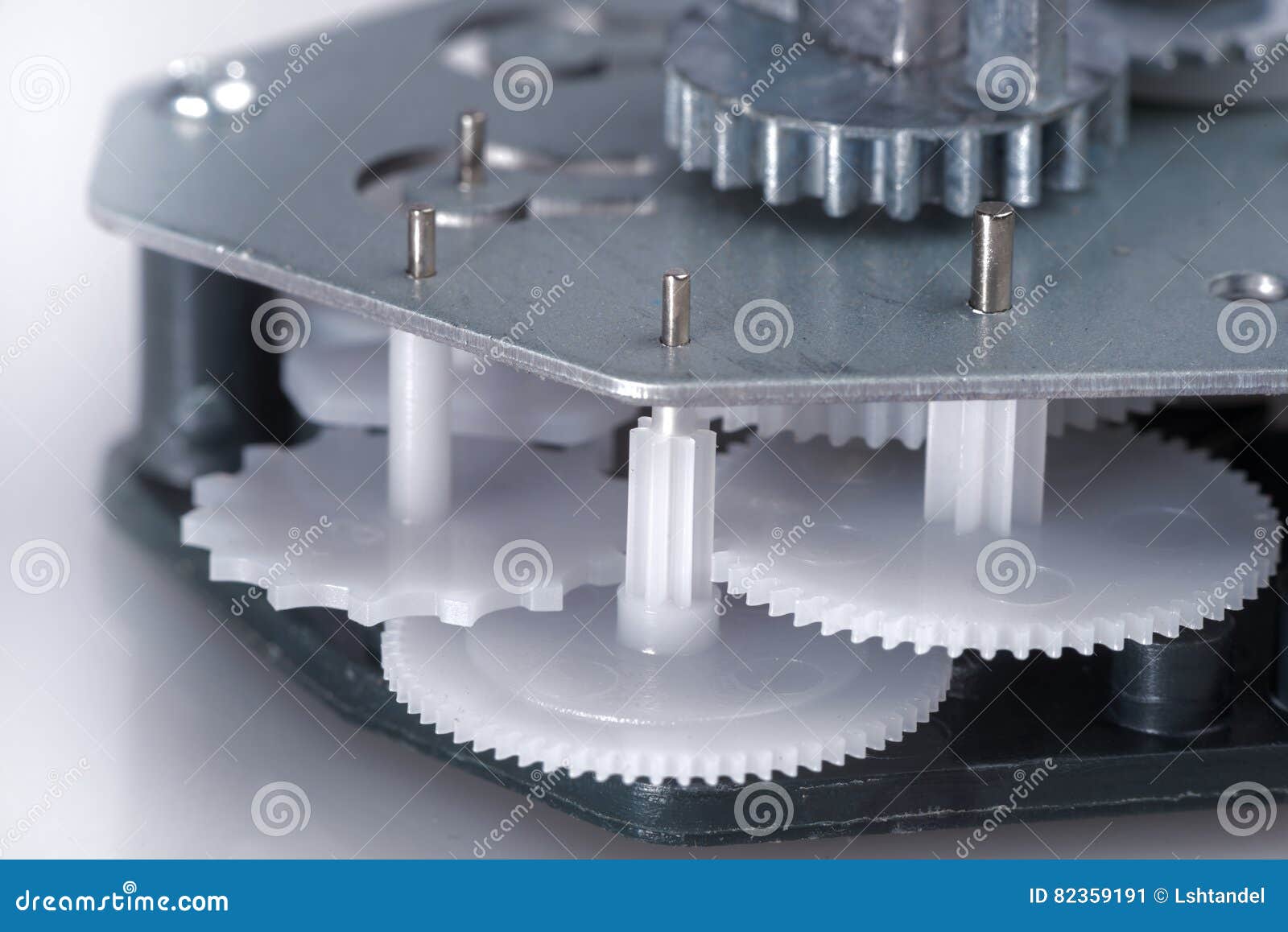 Simple Clockwork with Plastic Gears Stock Image - Image of mechanical ...