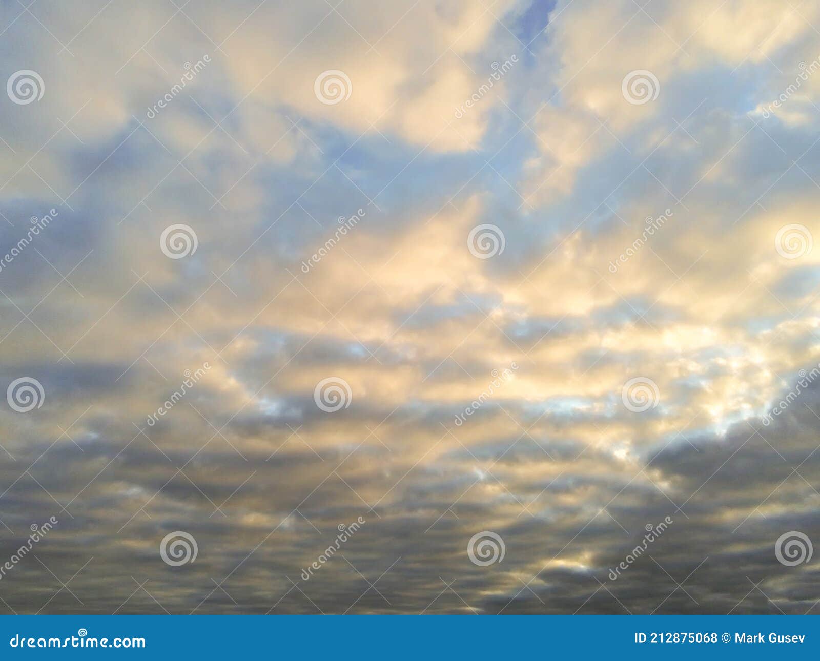 Simple Cloudy Sky Background. Abstract Nature Background Stock Photo ...