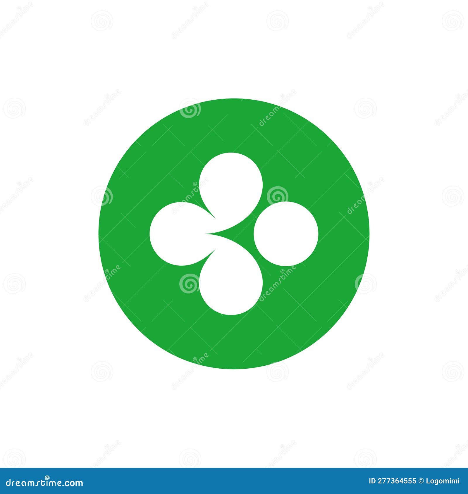 Simple Clover Leaf Logo Icon Design Template Vector Illustration Stock ...