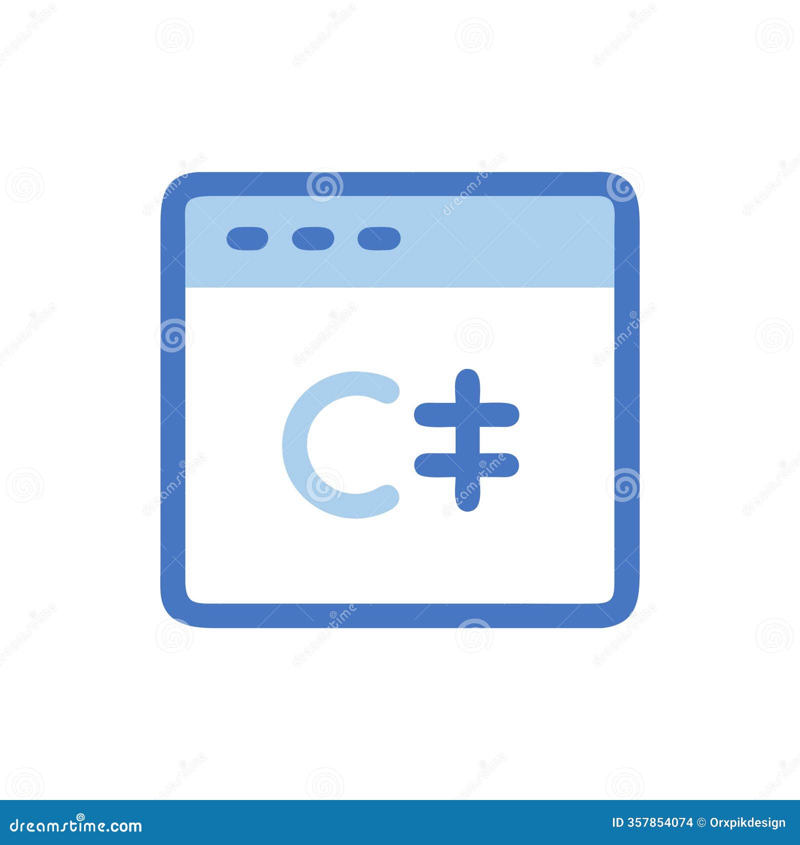 Simple Code Icon for Development Stock Illustration - Illustration of ...