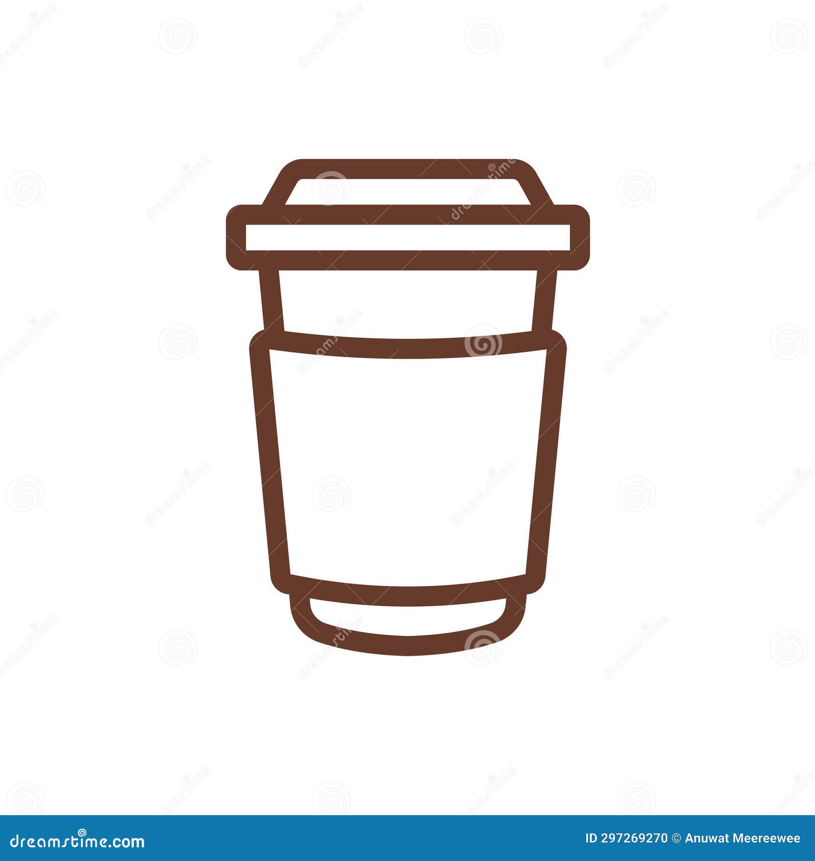 Simple Coffee Cup Vector for the Hot Drink Menu in the Cafe Stock ...