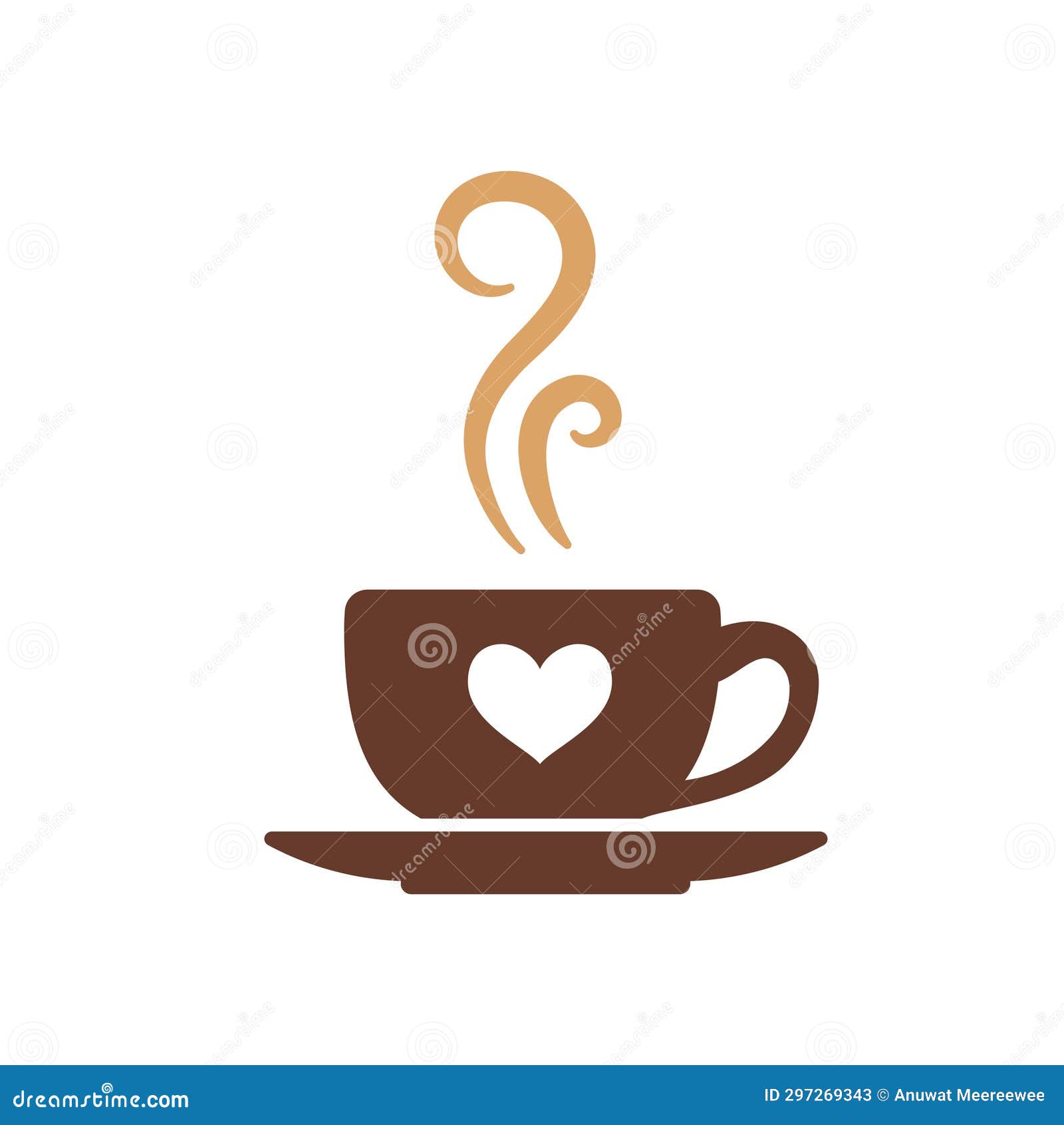 Simple Coffee Cup Vector for the Hot Drink Menu in the Cafe Stock ...