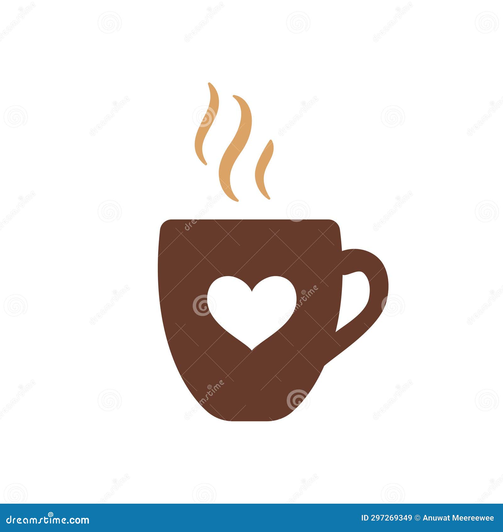 Simple Coffee Cup Vector for the Hot Drink Menu in the Cafe Stock ...