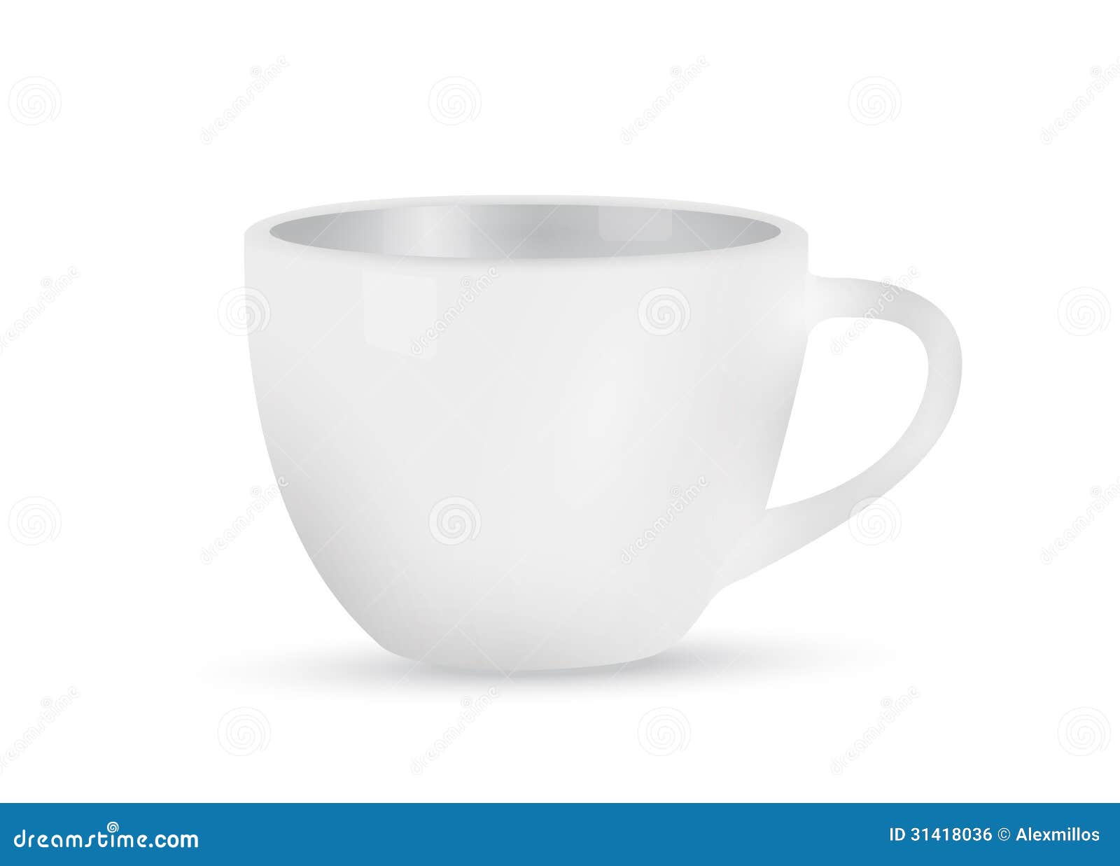 Simple Coffee Mug Concept Illustration Design Stock Illustration ...