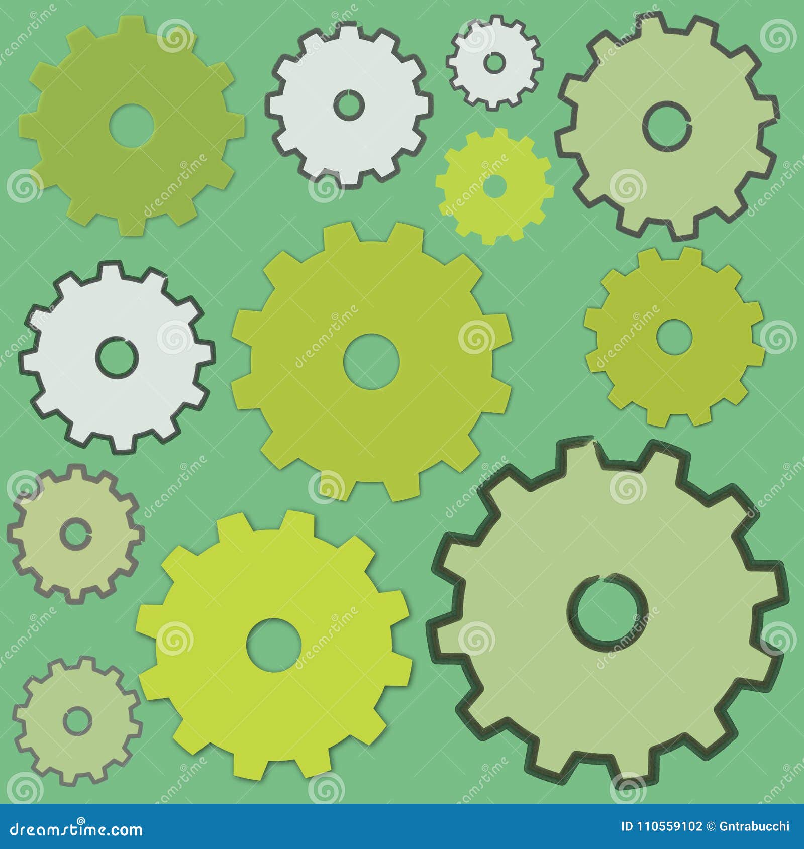 Cogs and gears stock illustration. Illustration of engineering - 110559102