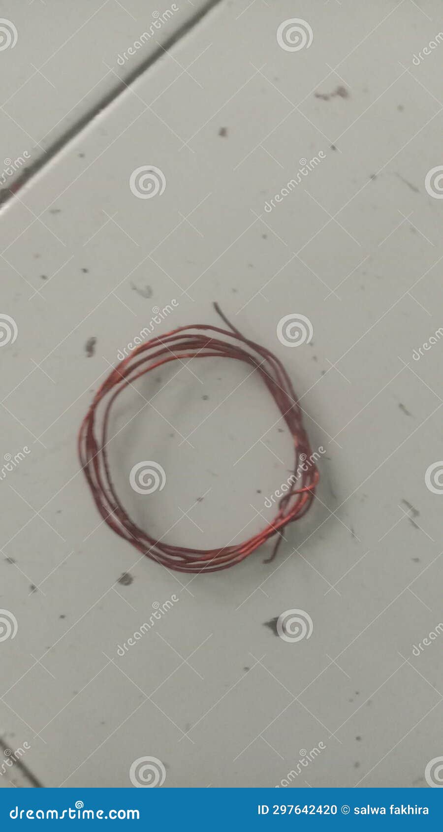 A simple coil of copper stock photo. Image of simple - 297642420