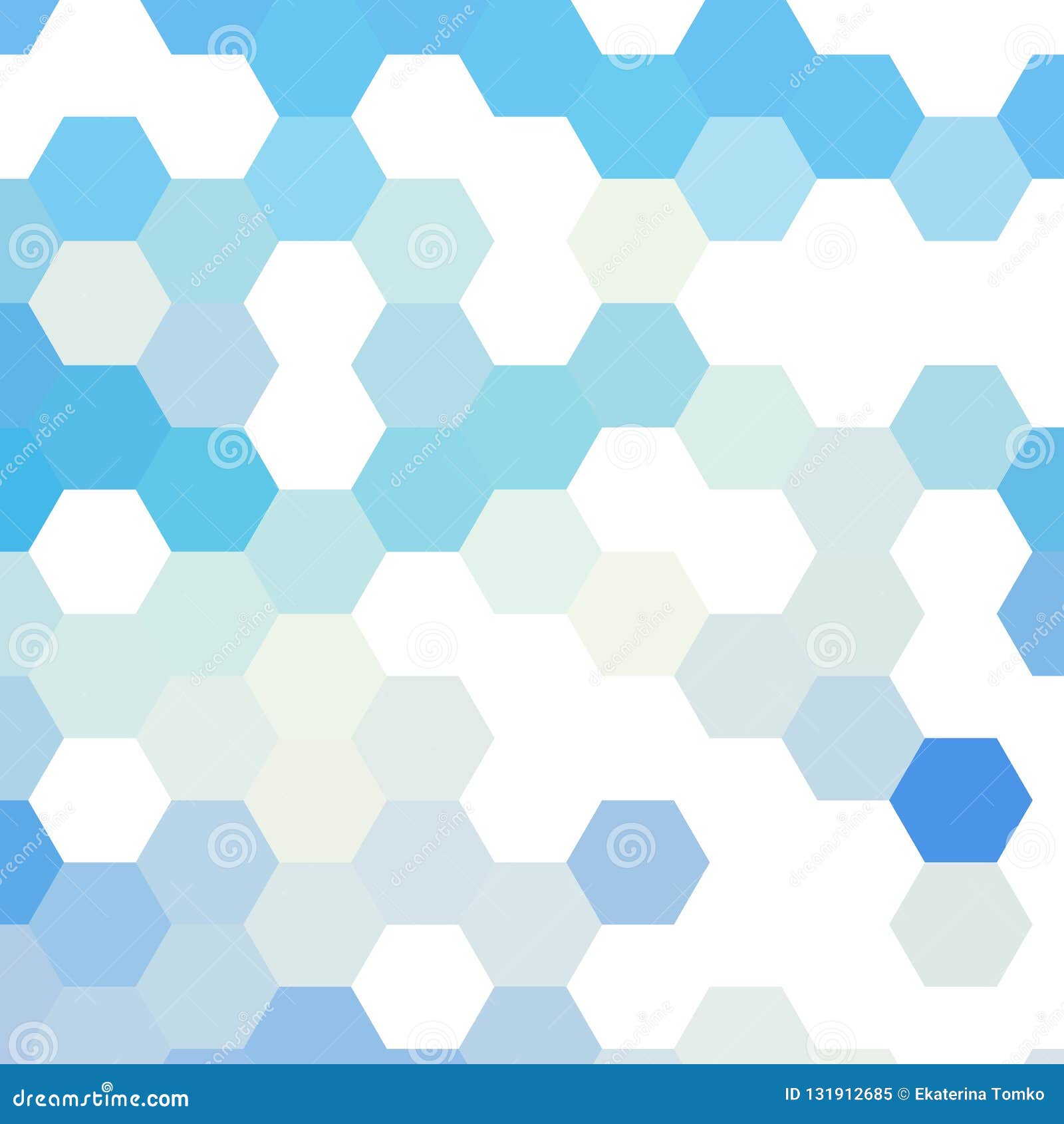 Simple Colorful Background Consisting of Hexagons. Vector Illustration ...