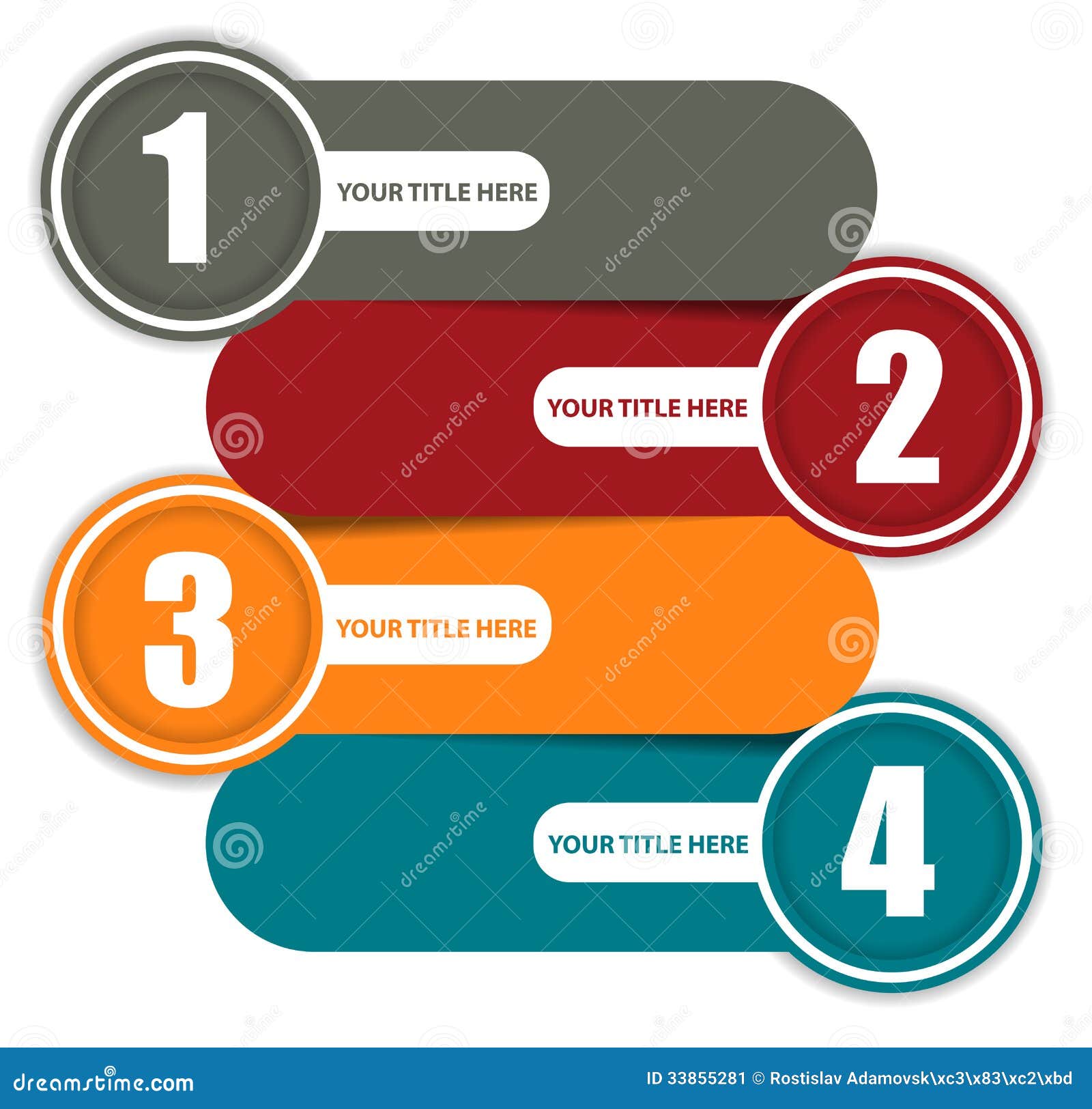 Four Steps Infographics Vector Illustration | CartoonDealer.com #86089976