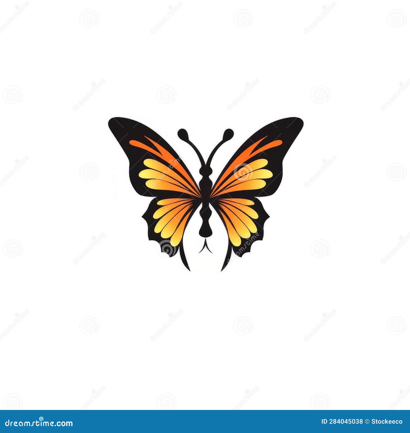 Simple and Colorful Butterfly Logo for Engineering and Design Stock ...