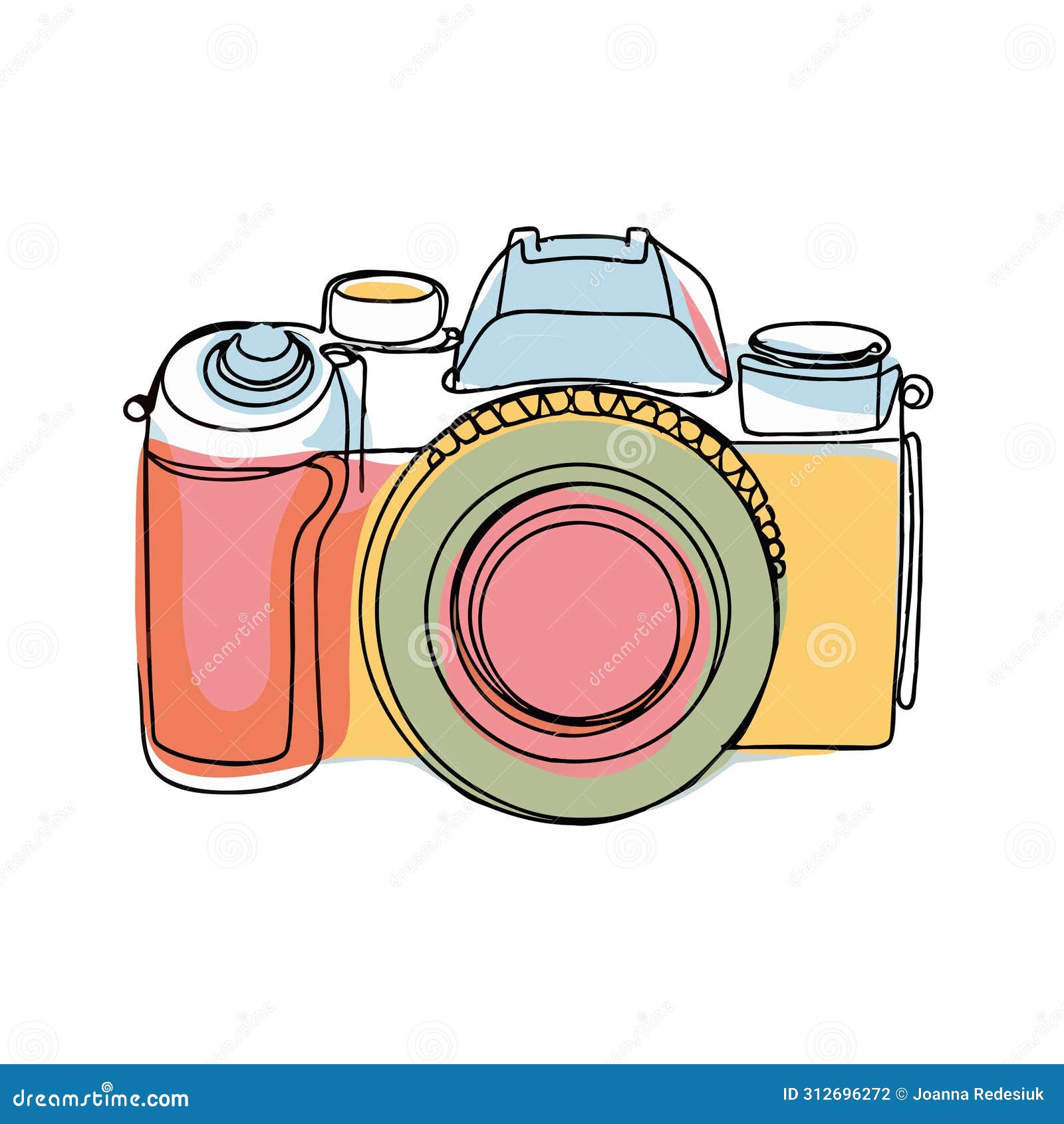 Simple Colorful Camera Slr Logo Stock Photo - Illustration of label ...