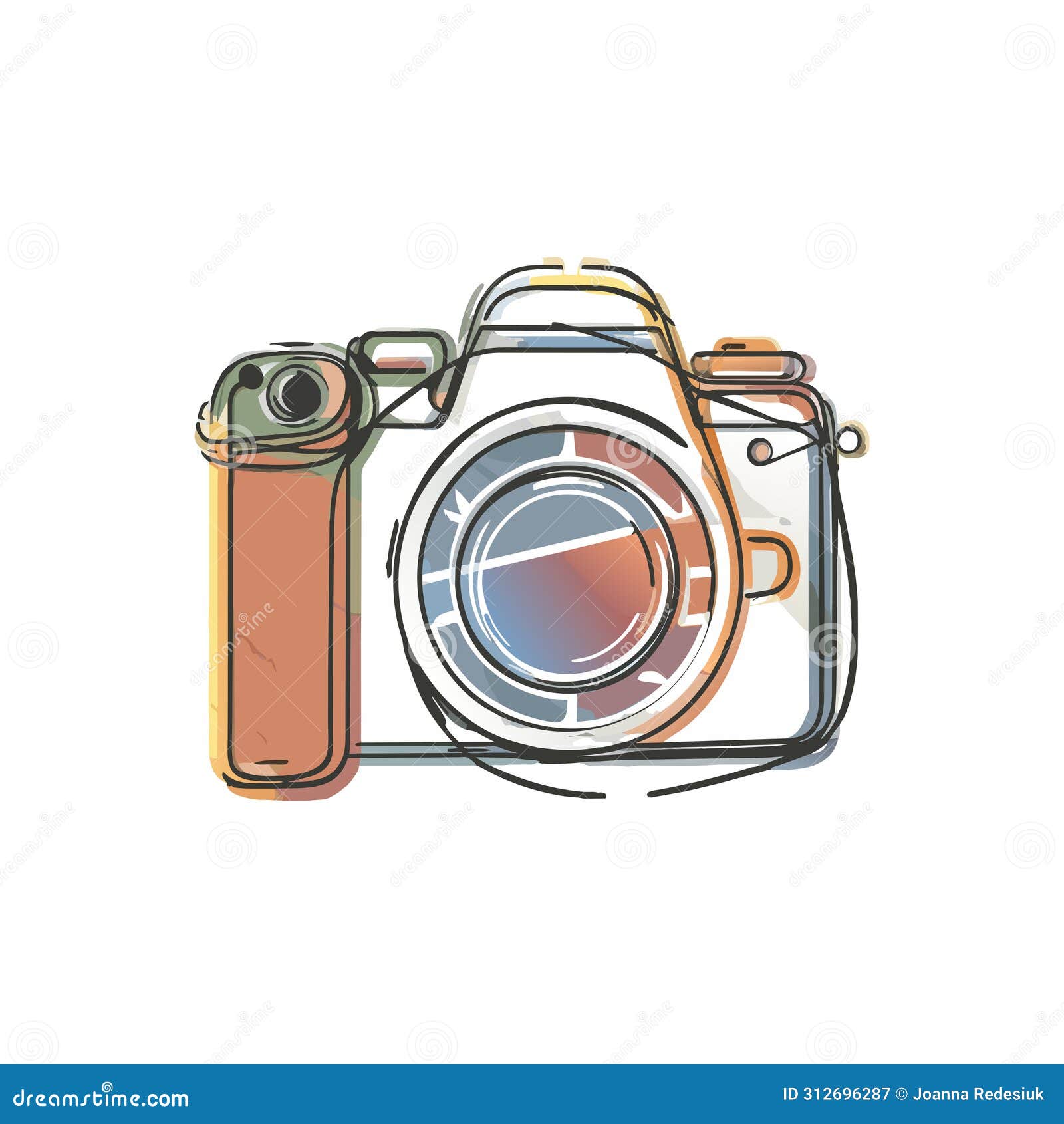 Simple Colorful Camera Slr Logo Stock Image - Illustration of camera ...